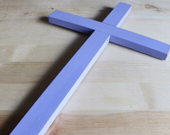 Small 5 Plain Wall Cross Wood Brown Decor Christ Catholic Mercy Cruz ...