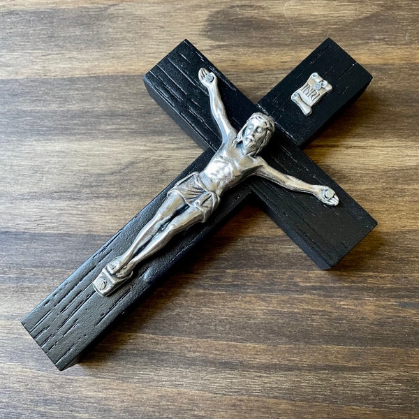 Black Crucifix - Etsy