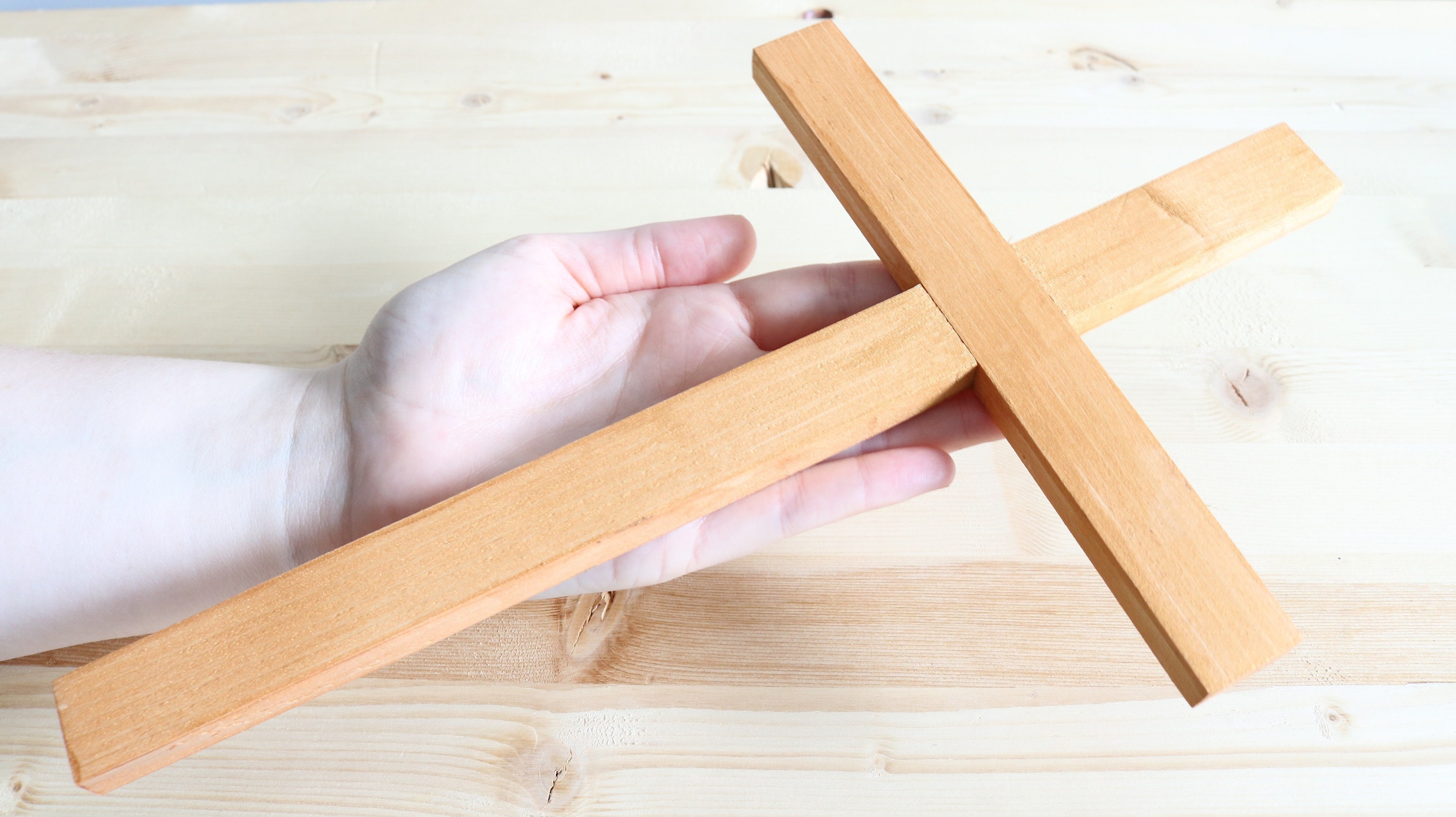 13 Plain Wall Cross Wood Royal Gold Decor Christ | Etsy