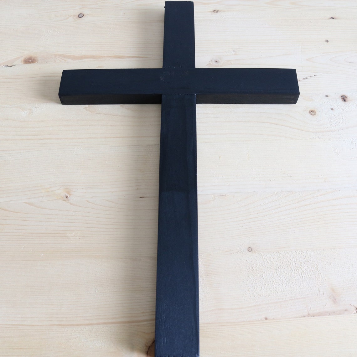 11 Plain Wall Cross Wood Black Decor Christ Catholic - Etsy
