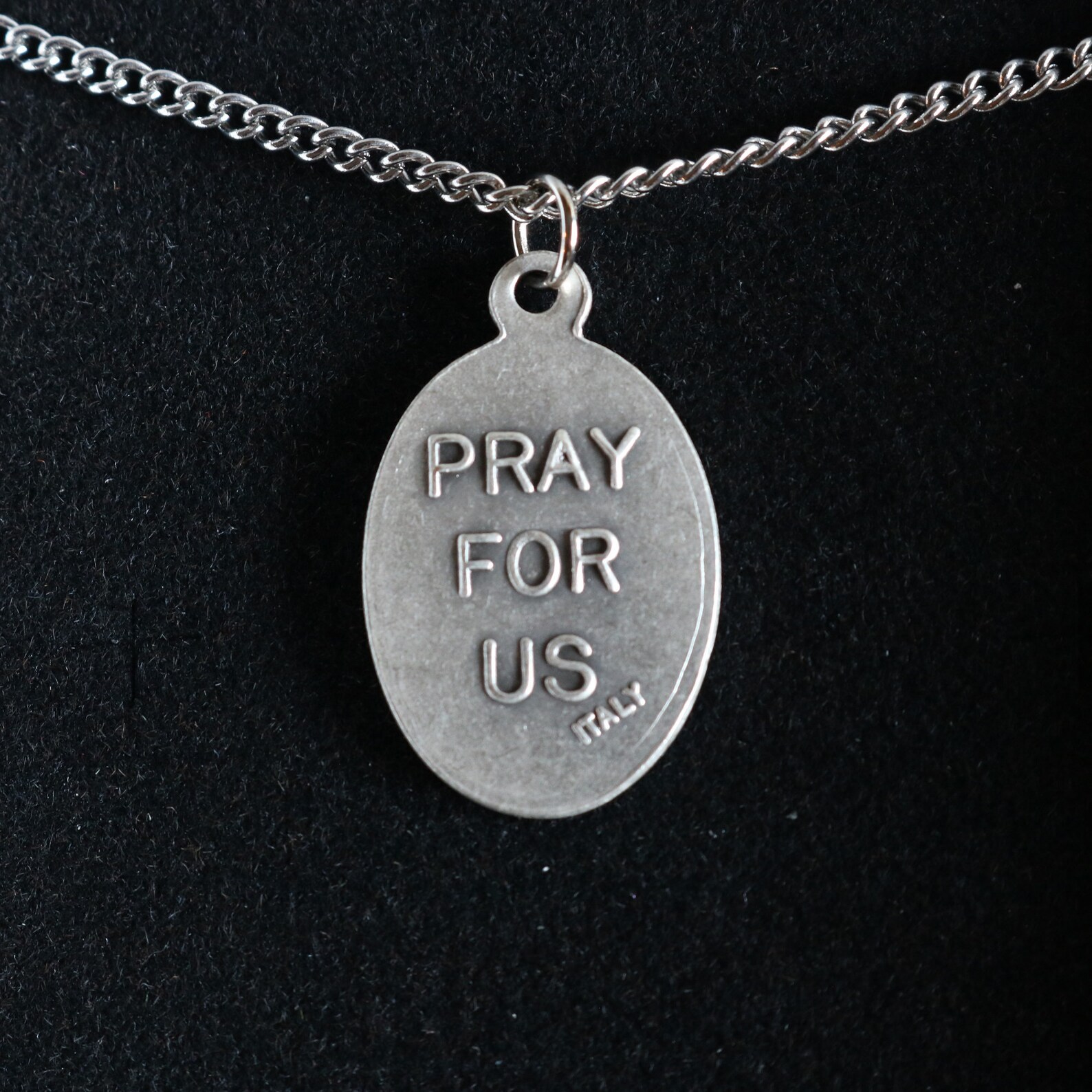 St Joan of Arc Medal Women 18" Stainless Steel Chain Necklace Catholic ...