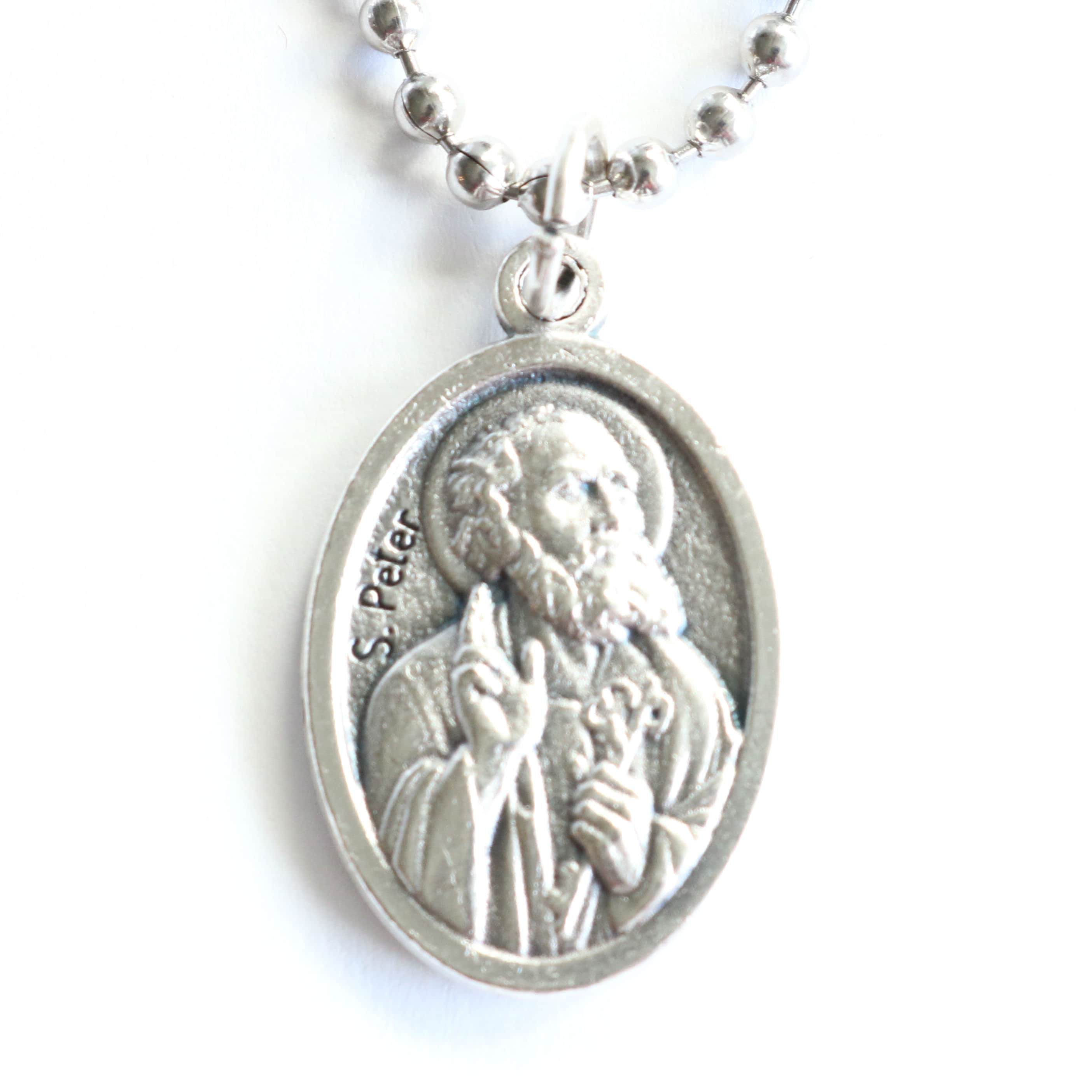 St Peter and St Paul Medal Men 20 Stainless Steel Chain | Etsy
