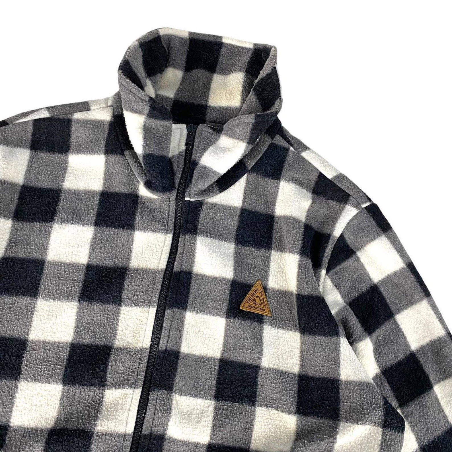 Pacific Trail Y2K Vintage Checkered Fleece Jacket Size Medium (UK 10/12 ...