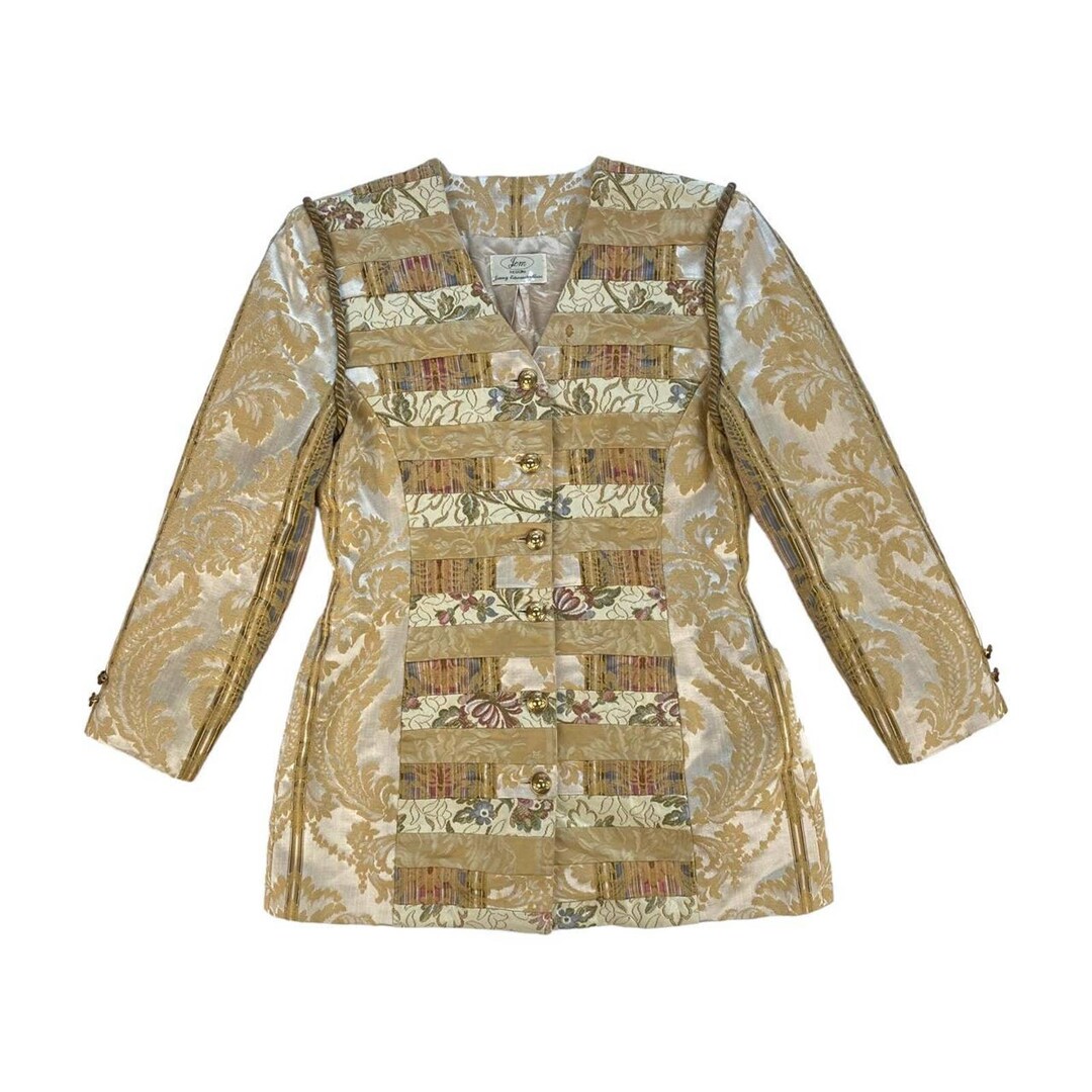 JEM Designs 80s Vintage Floral Baroque Tapestry Jacket UK Size 12 - Etsy