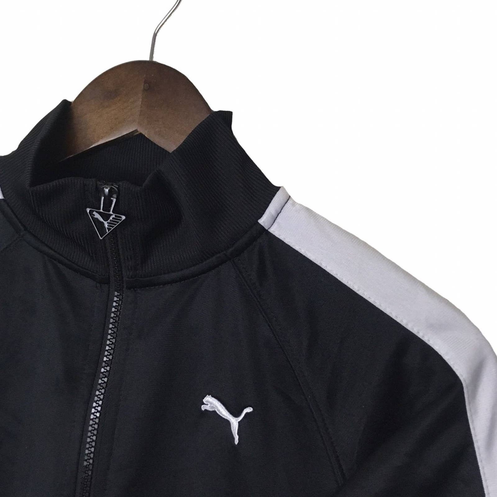 Puma Track Jacket Black & White Tracksuit Jacket - Etsy