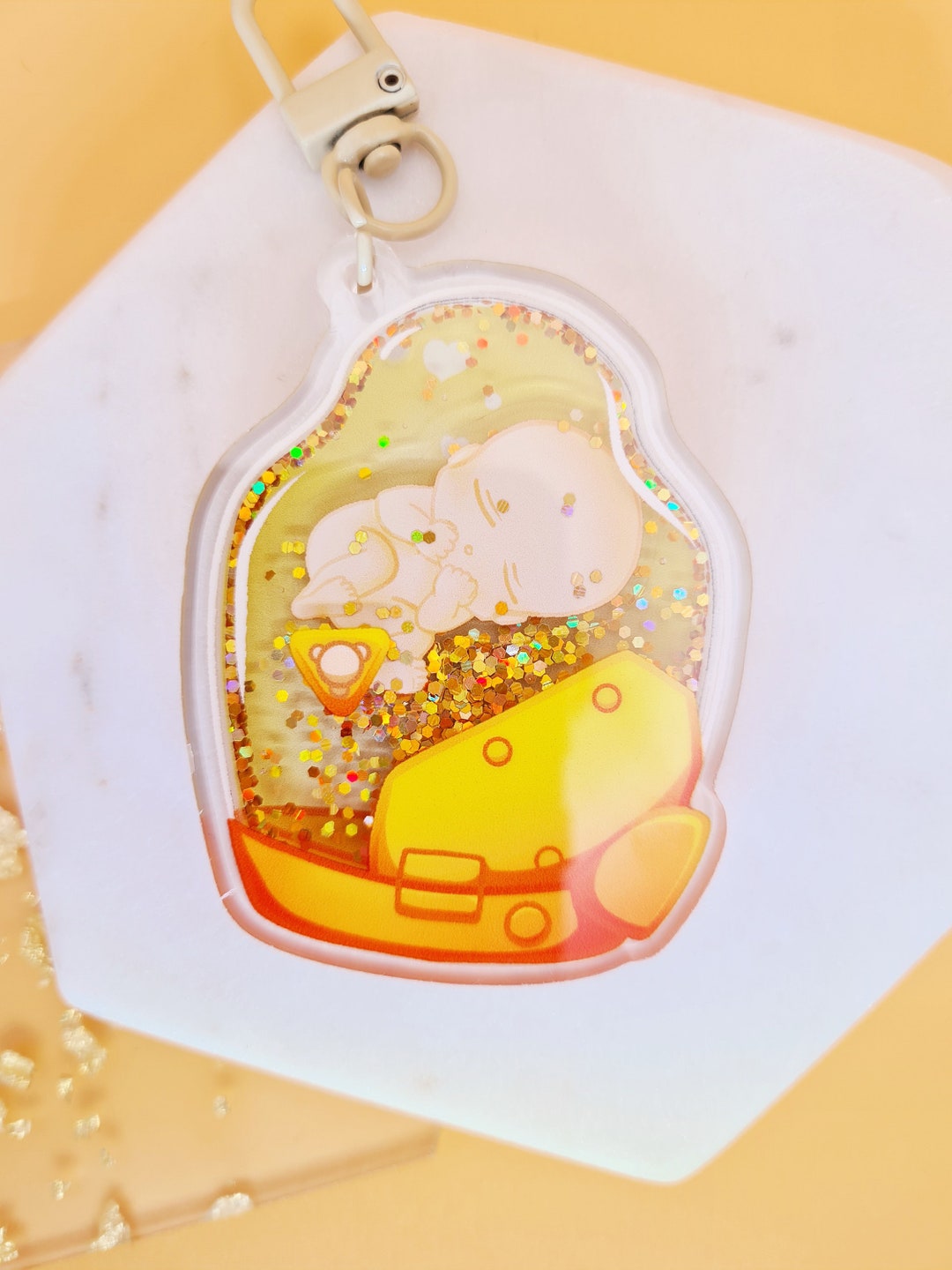 BB Lou Death Stranding Acrylic Liquid Keychain. - Etsy