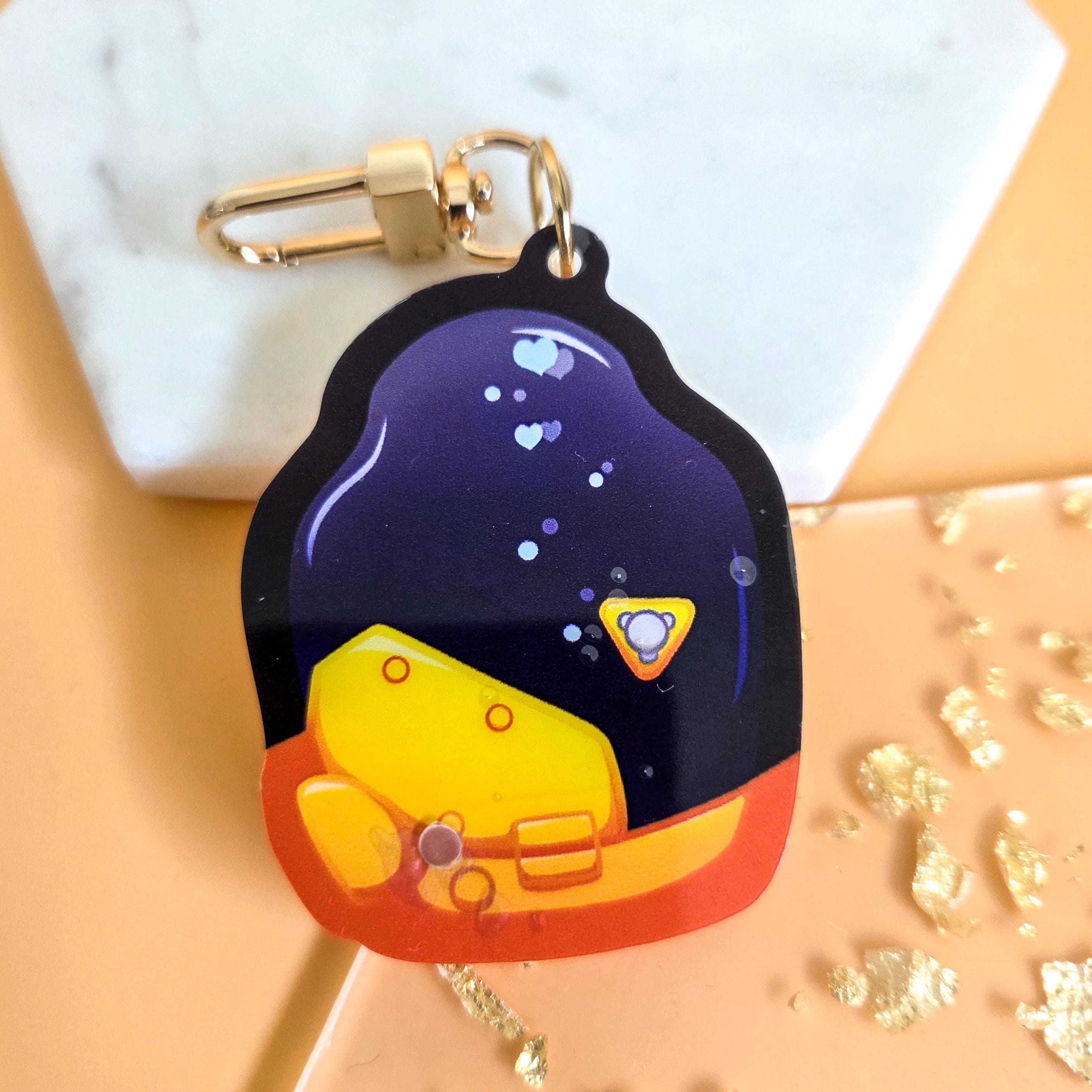 BB Lou Death Stranding Acrylic Liquid Keychain. - Etsy