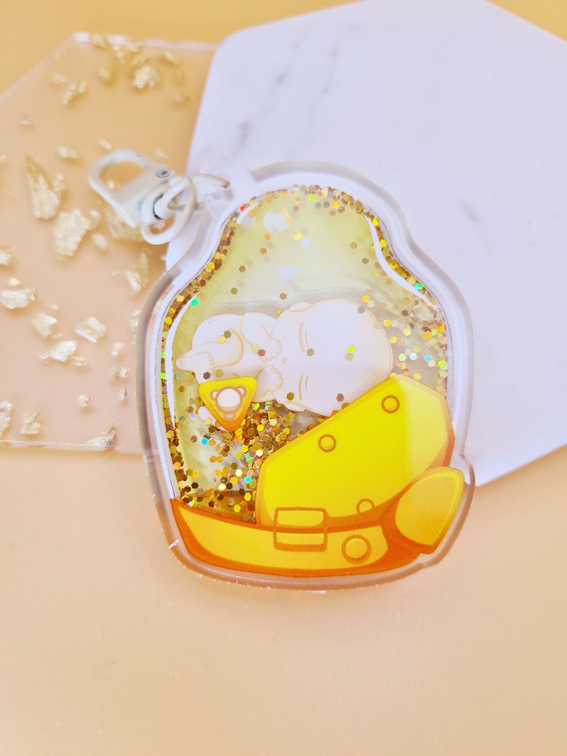 BB Lou Death Stranding Acrylic Liquid Keychain. - Etsy