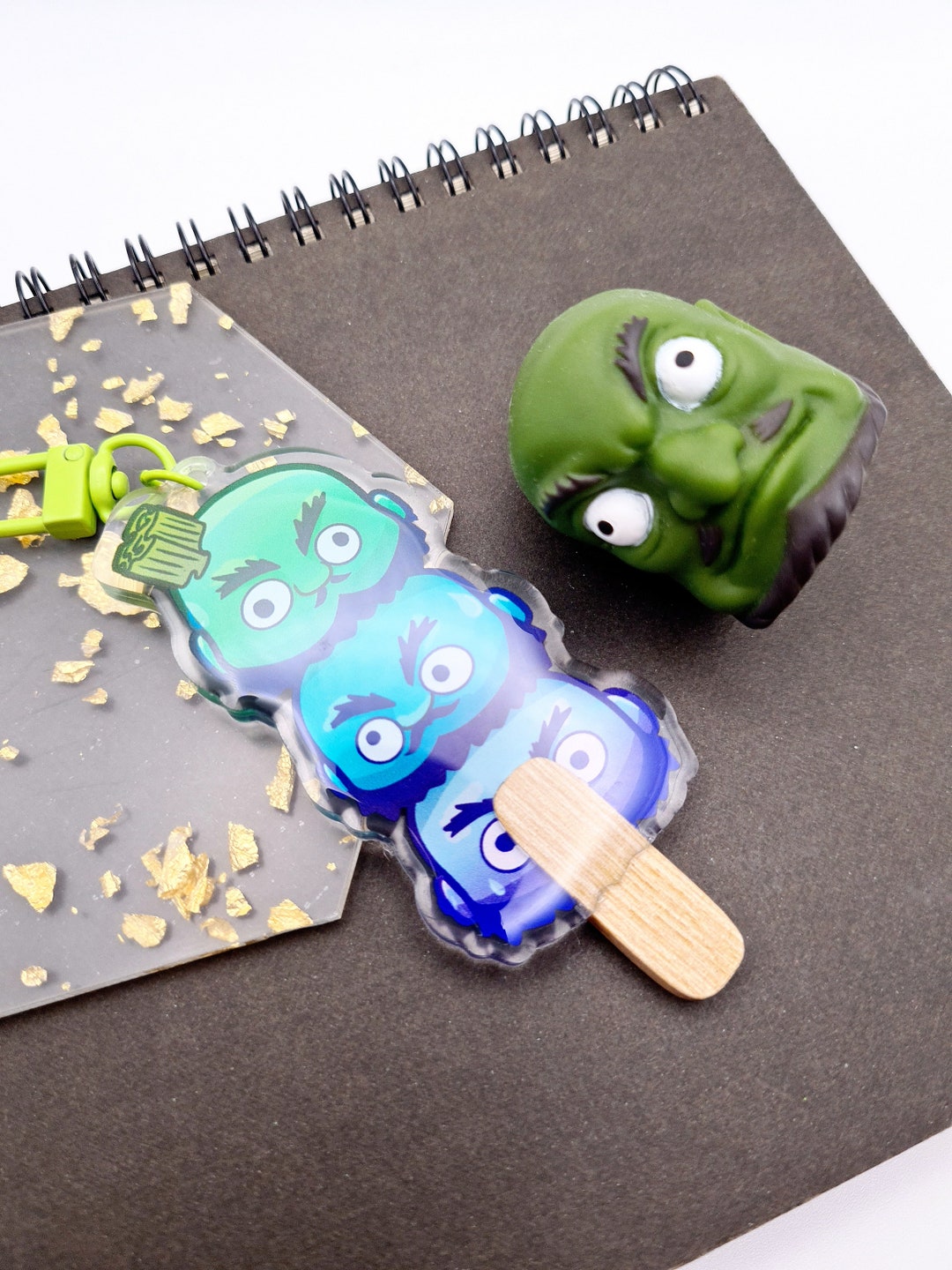 Kashira Head Trio | Acrylic Popsicle Charm - Etsy