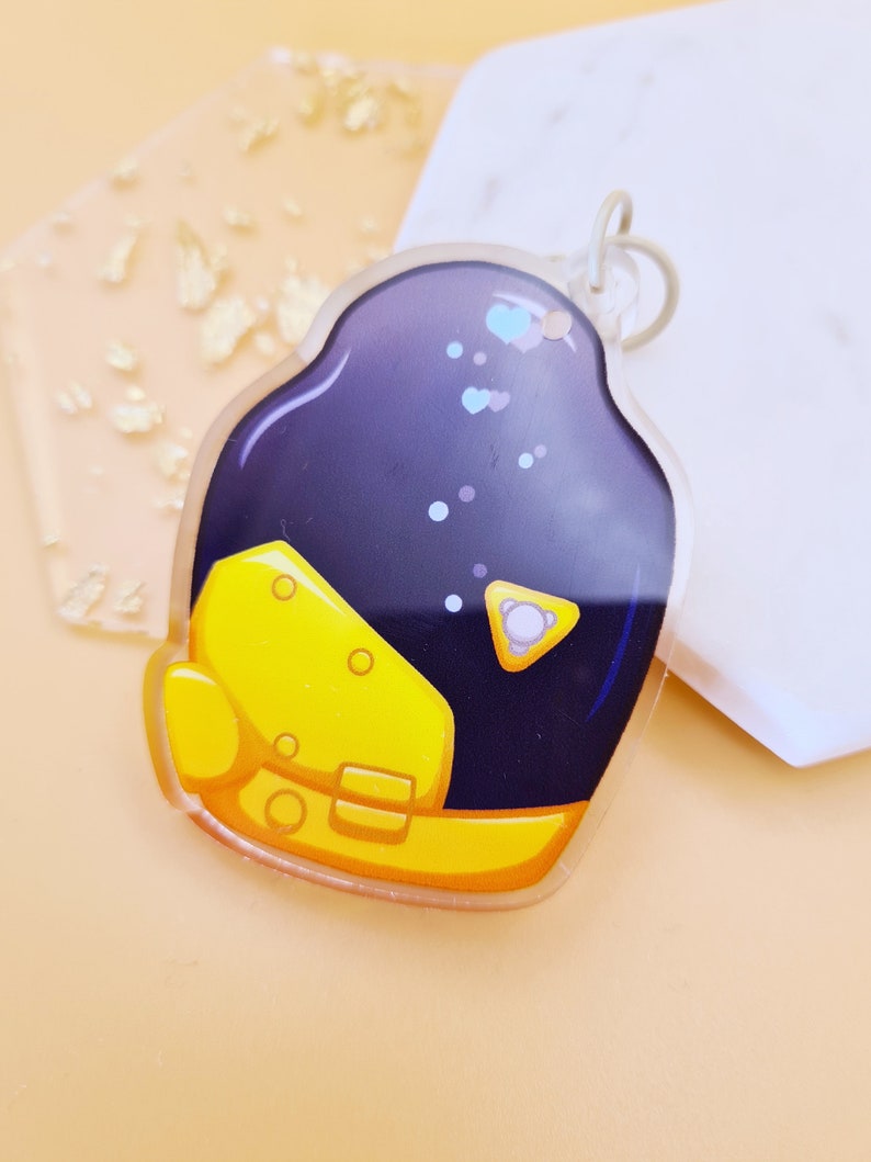 BB Lou Death Stranding Acrylic Liquid Keychain. - Etsy