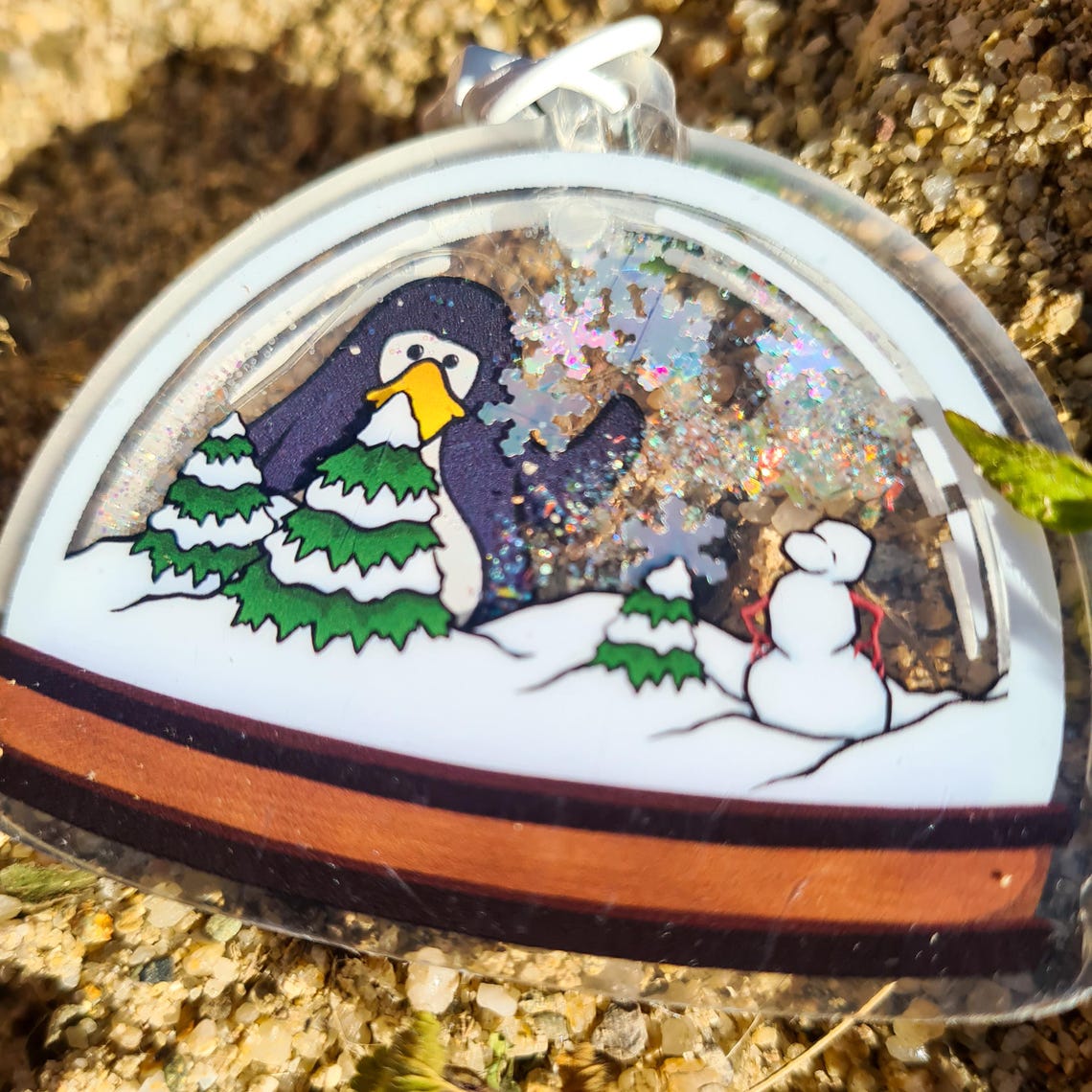 Club Penguin Snowglobe Acrylic Liquid Keychain. - Etsy