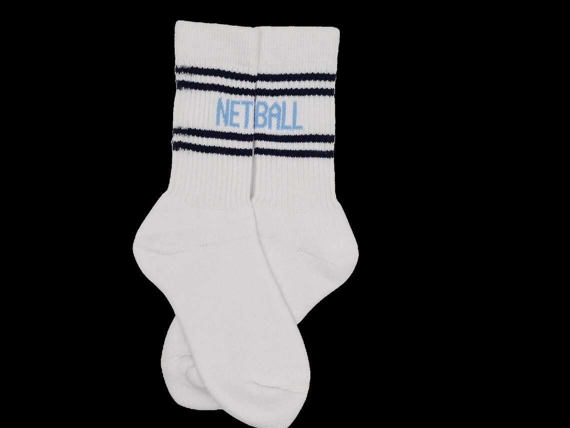 Netball Socks ,sports Socks, Sports Socks With Wording Netball, Luxury ...