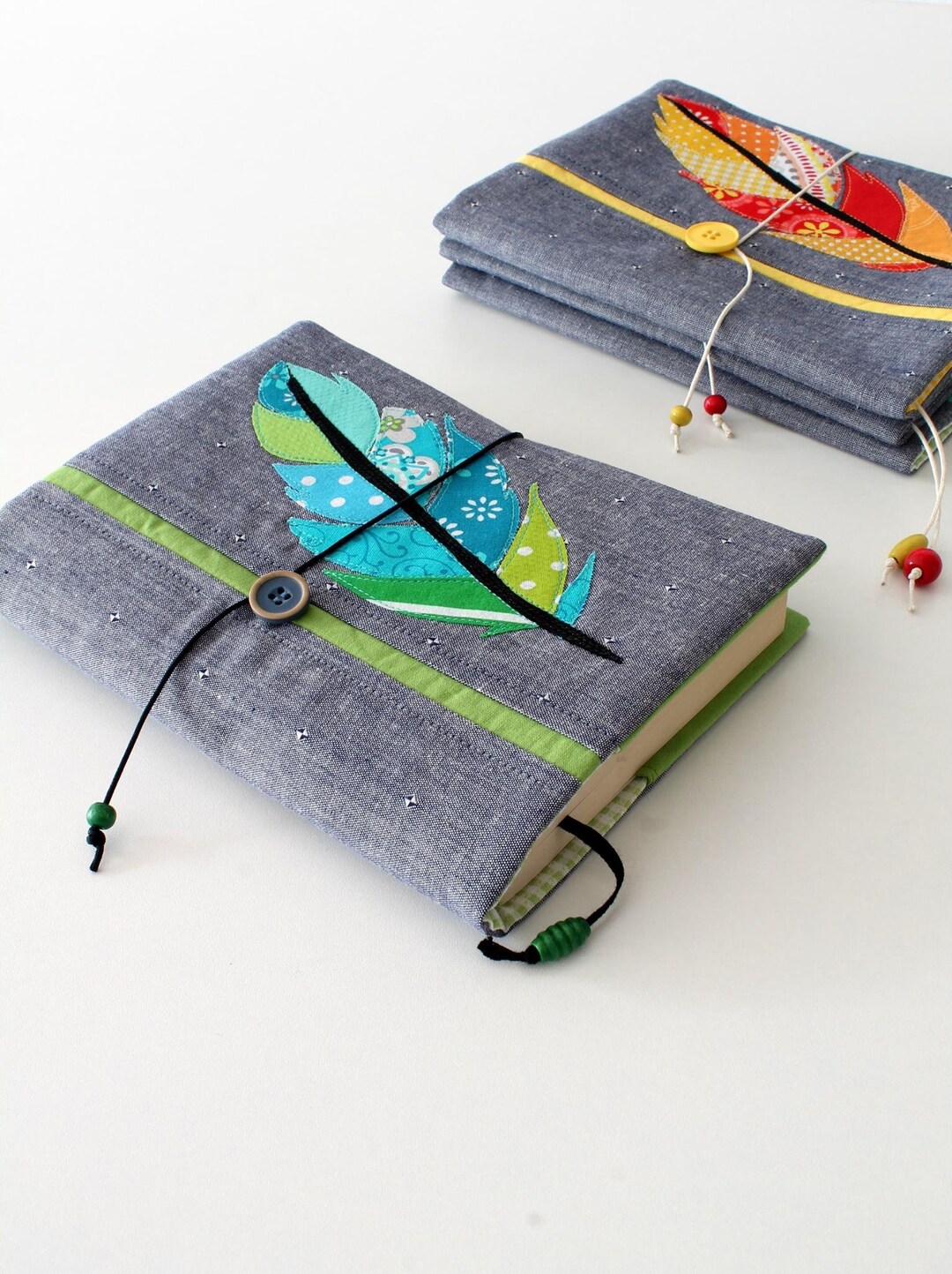 Textile Book Cover, Handmade High Quality Book Protector, Book Sleeve ...