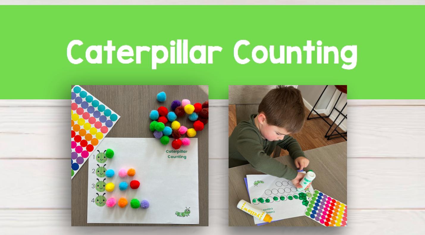 Caterpillar Counting Activity - Etsy