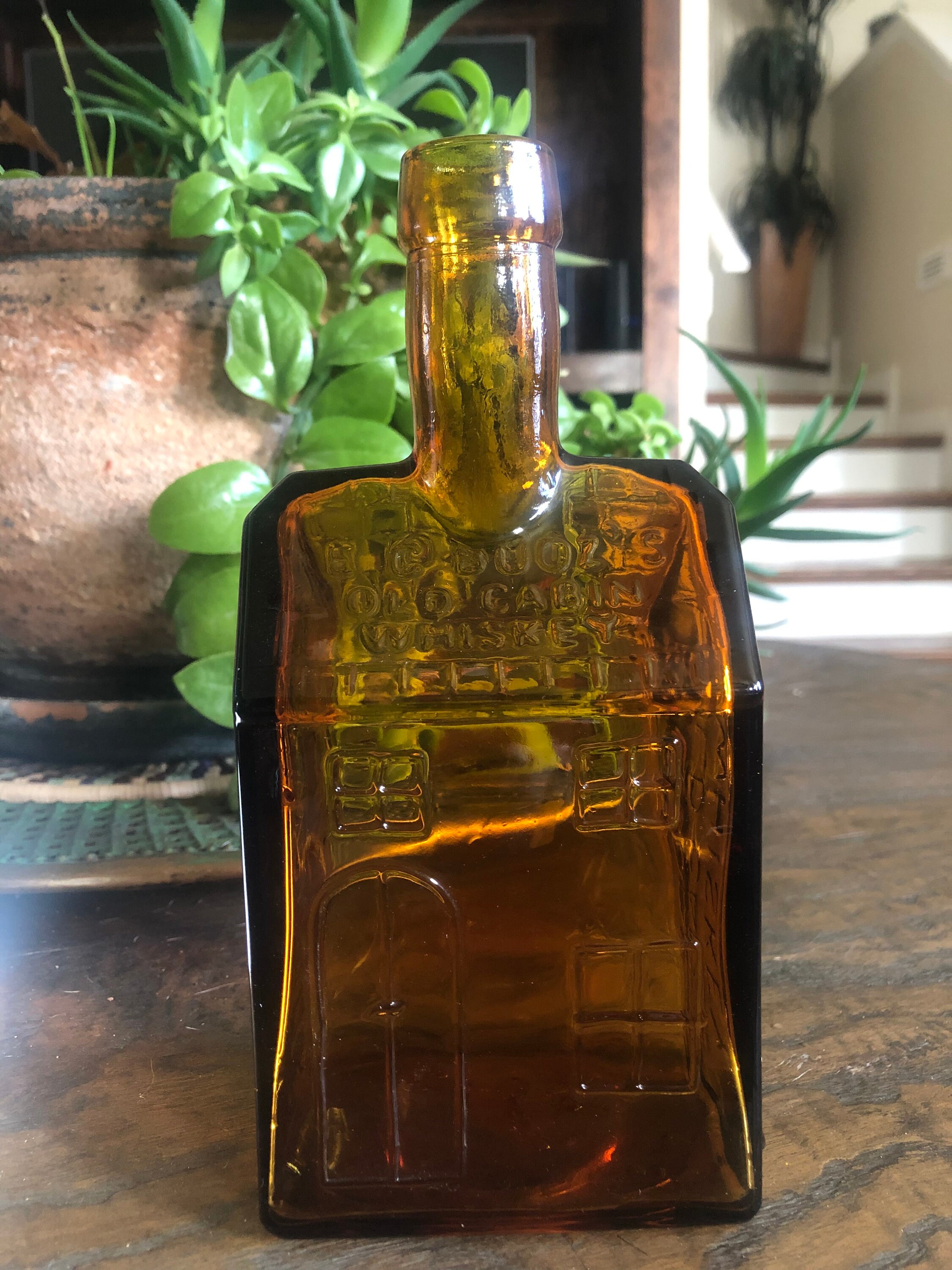 Vintage Wheaton Glass Liquor Decanter EC Boozs Old Cabin - Etsy