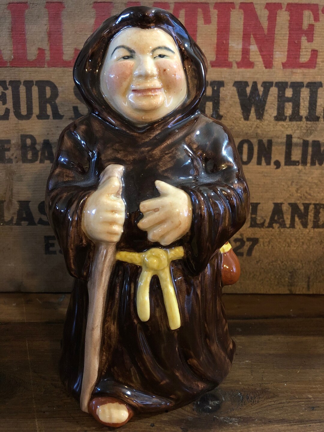 Original Roy Kirkham Friar Tuck Toby Character Pottery Jug Hand Painted ...