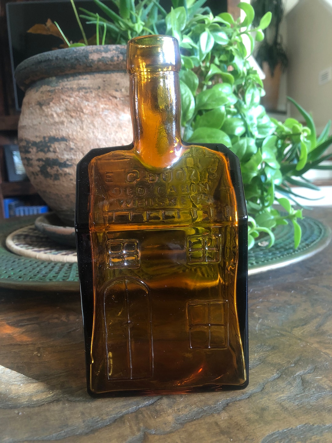 Vintage Wheaton Glass Liquor Decanter, EC Booz’s Old Cabin Whiskey - Etsy