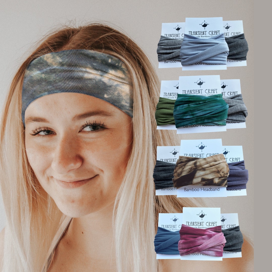 3 Pack - Bamboo Headband - Pick a Color Combo - Natural Organic ...