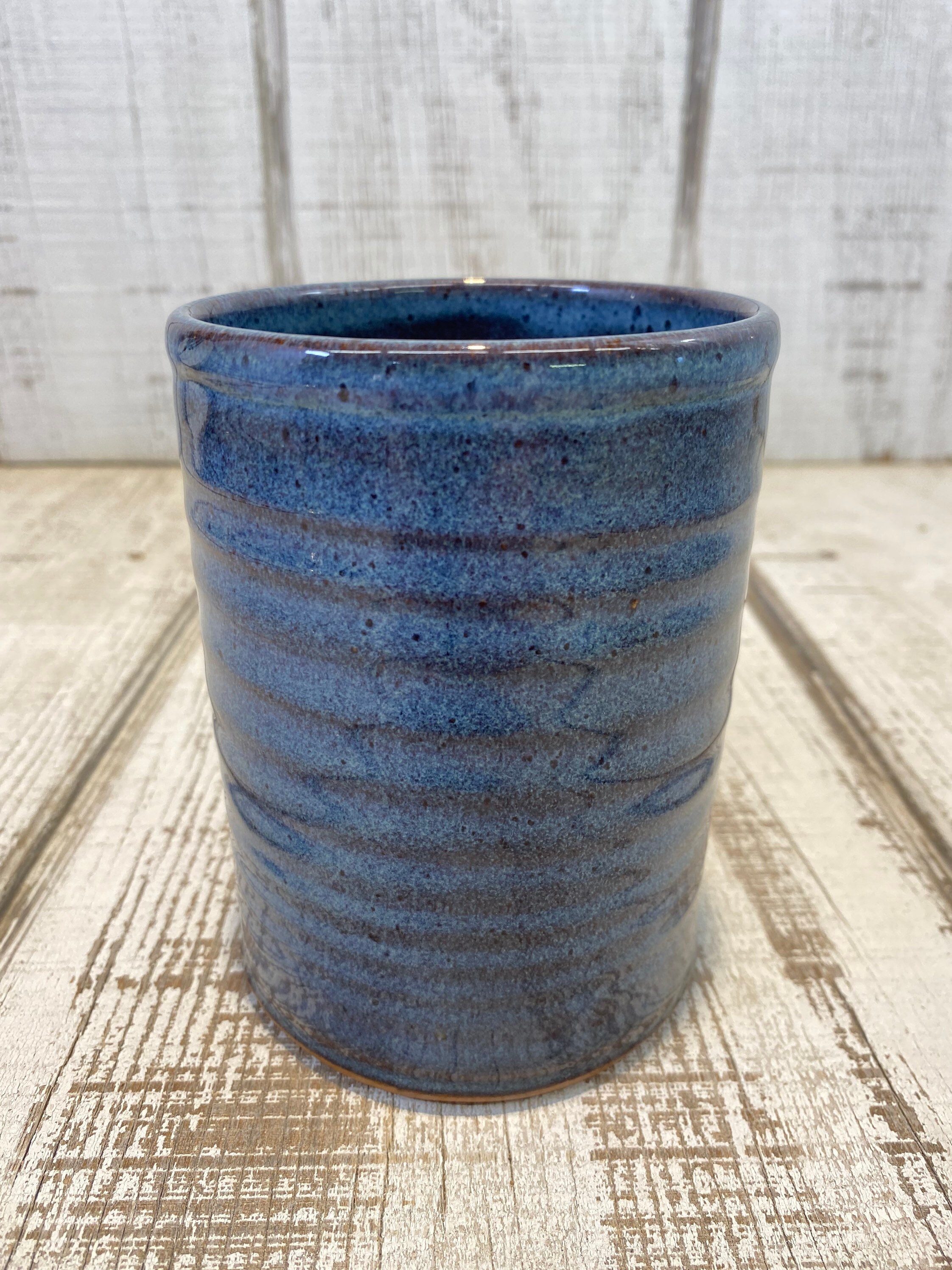 Blue Glazed Handmade Tumbler Wheelthrown Ceramic Cup - Etsy