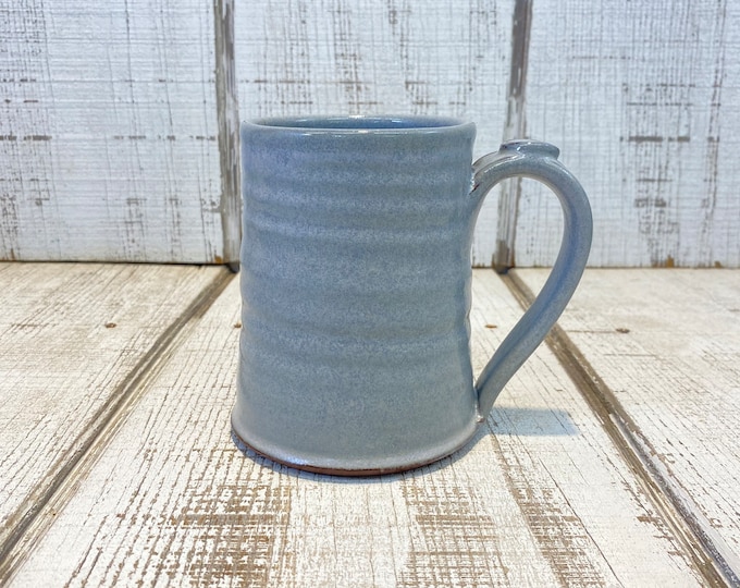 Grey Handmade Pottery Mug, Coffee Cup, Cappuccino, Beer, Tea, Drink ...