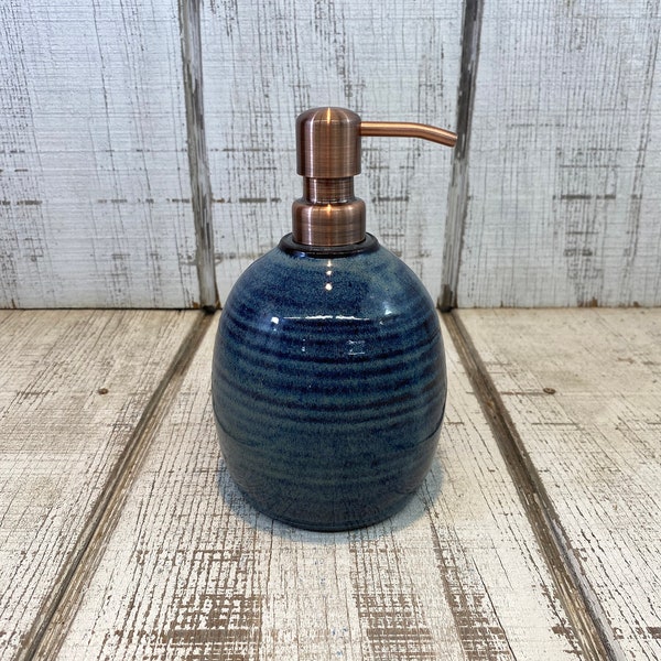 Handmade Pottery Soap Pump Dispenser - Etsy