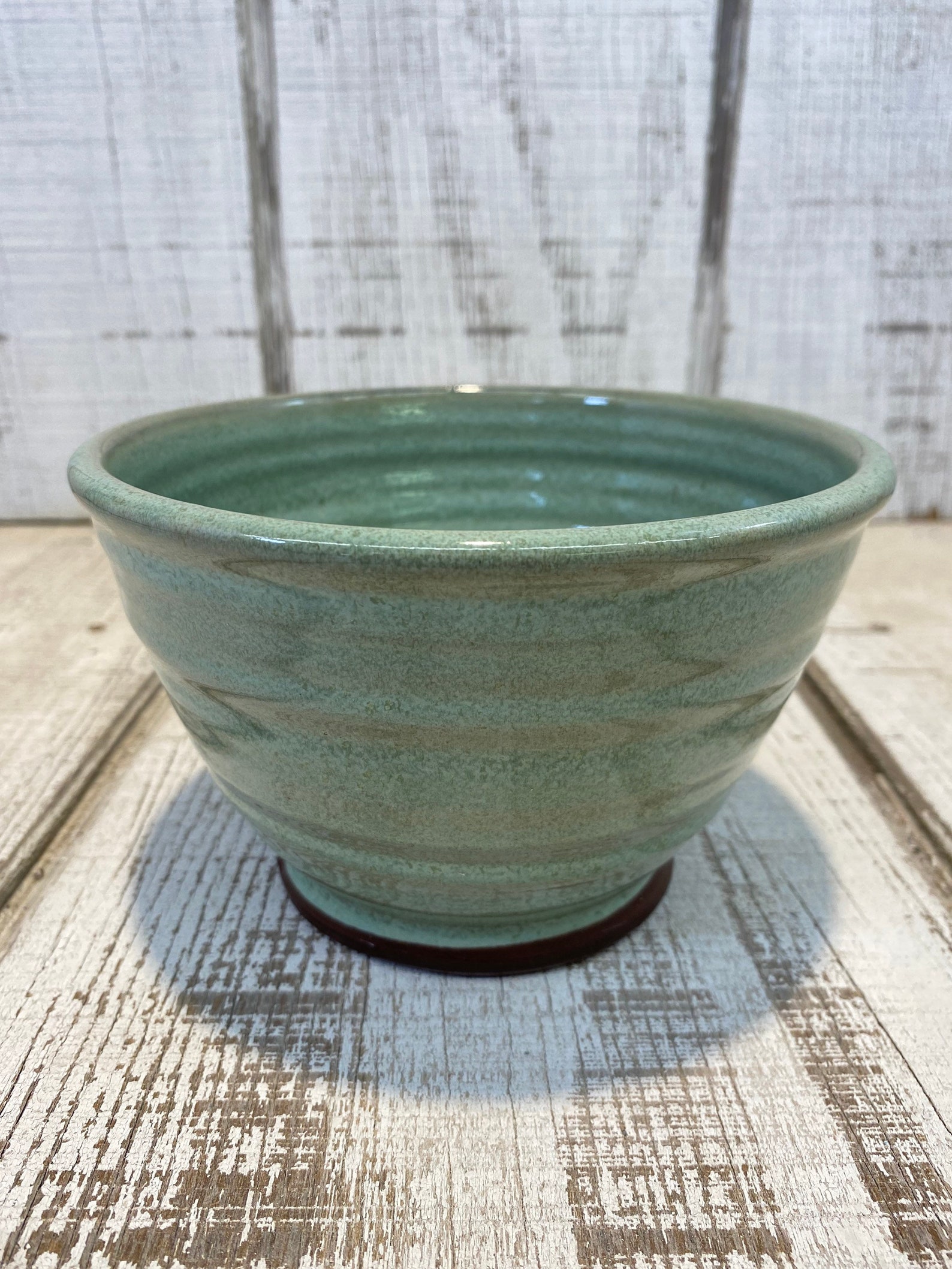 Green Handmade Pottery Stoneware Bowl Soup Cereal Oatmeal - Etsy