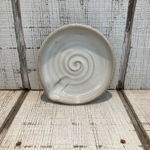 White Handmade Pottery Spoon Rest Cooking Kitchen - Etsy