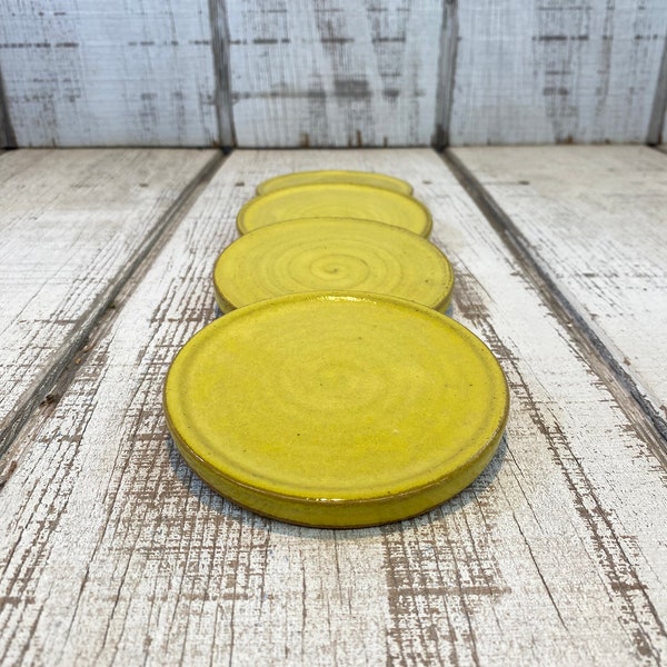 Yellow Coasters - Etsy