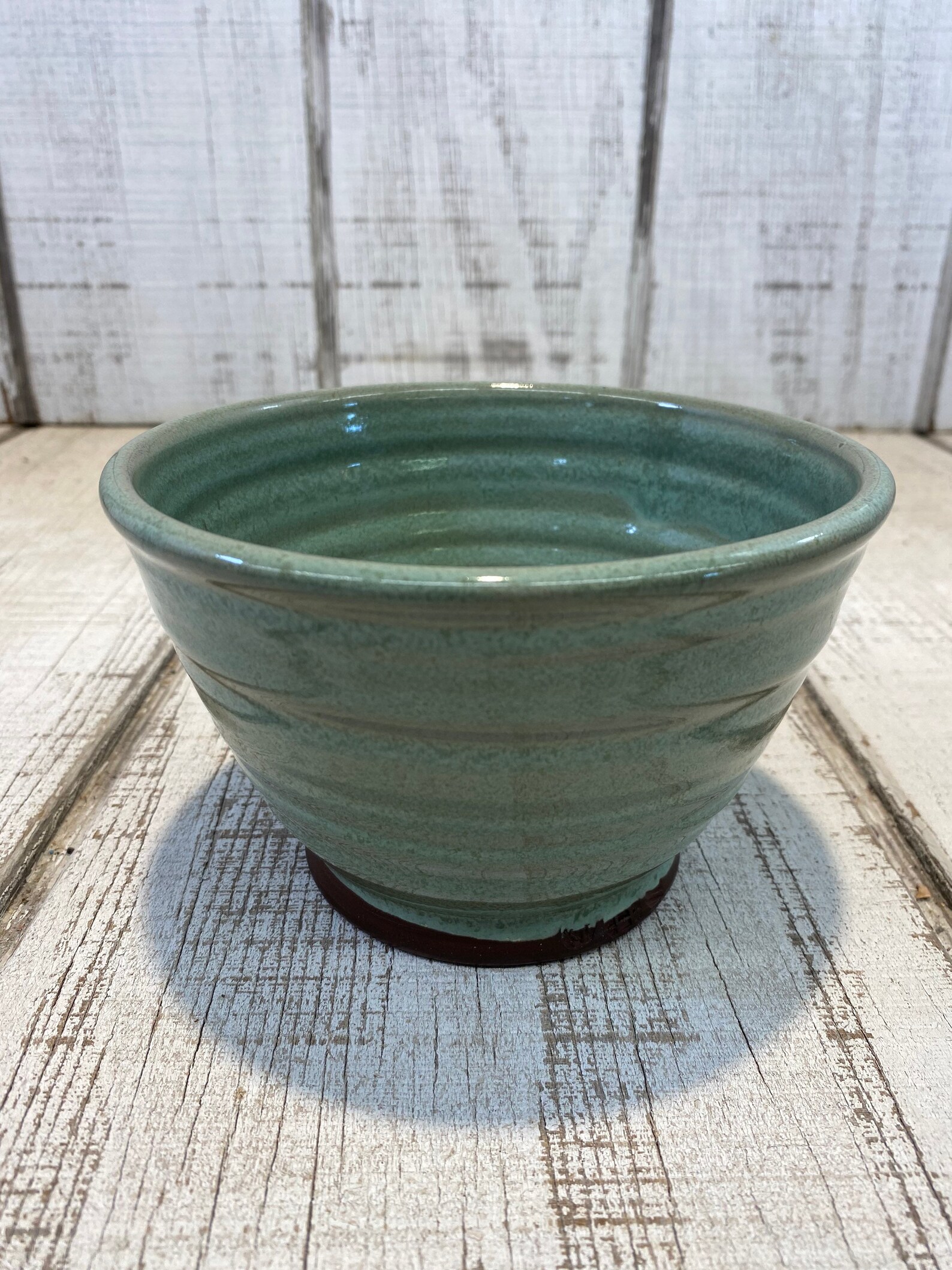 Green Handmade Pottery Stoneware Bowl Soup Cereal Oatmeal - Etsy