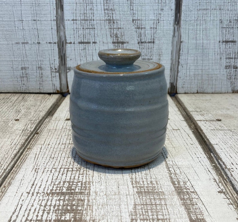 Gray Glazed Handmade Stoneware Pot Lidded Pottery Jar - Etsy