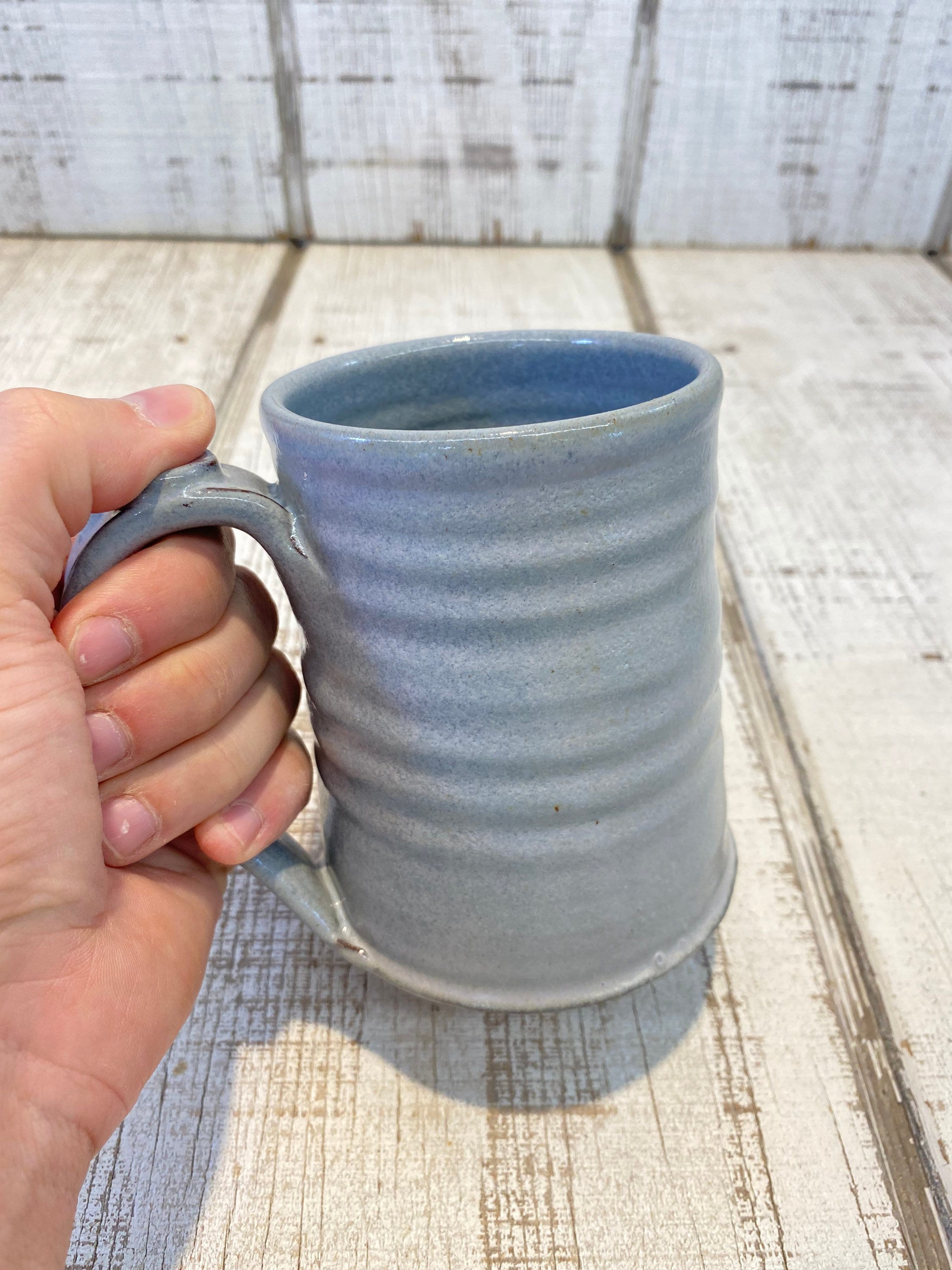 Grey Handmade Pottery Mug Coffee Cup Cappuccino Beer Tea - Etsy