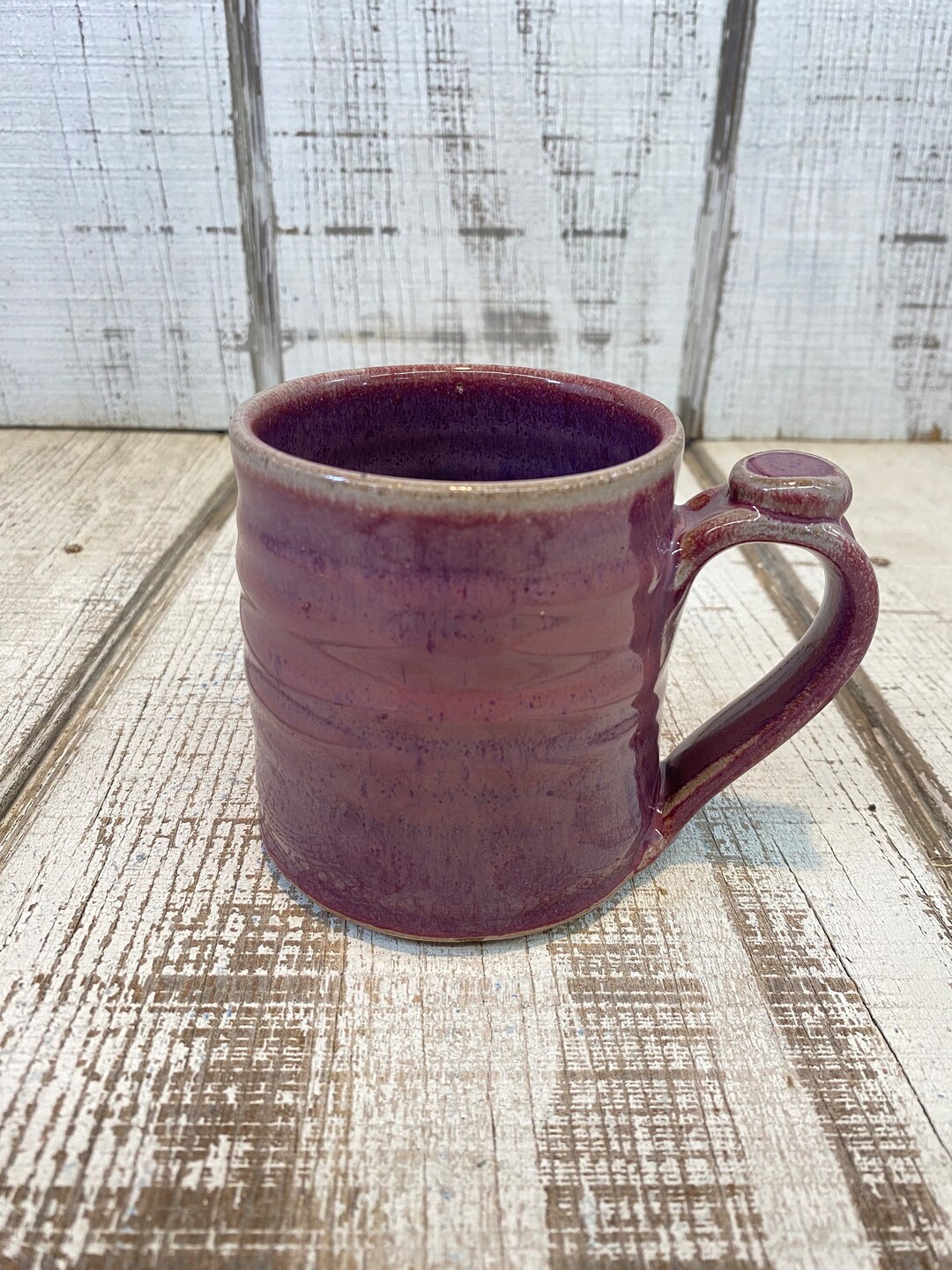 Purple Handmade Pottery Mug, Coffee Cup, Cappuccino, Beer, Tea, Drink ...