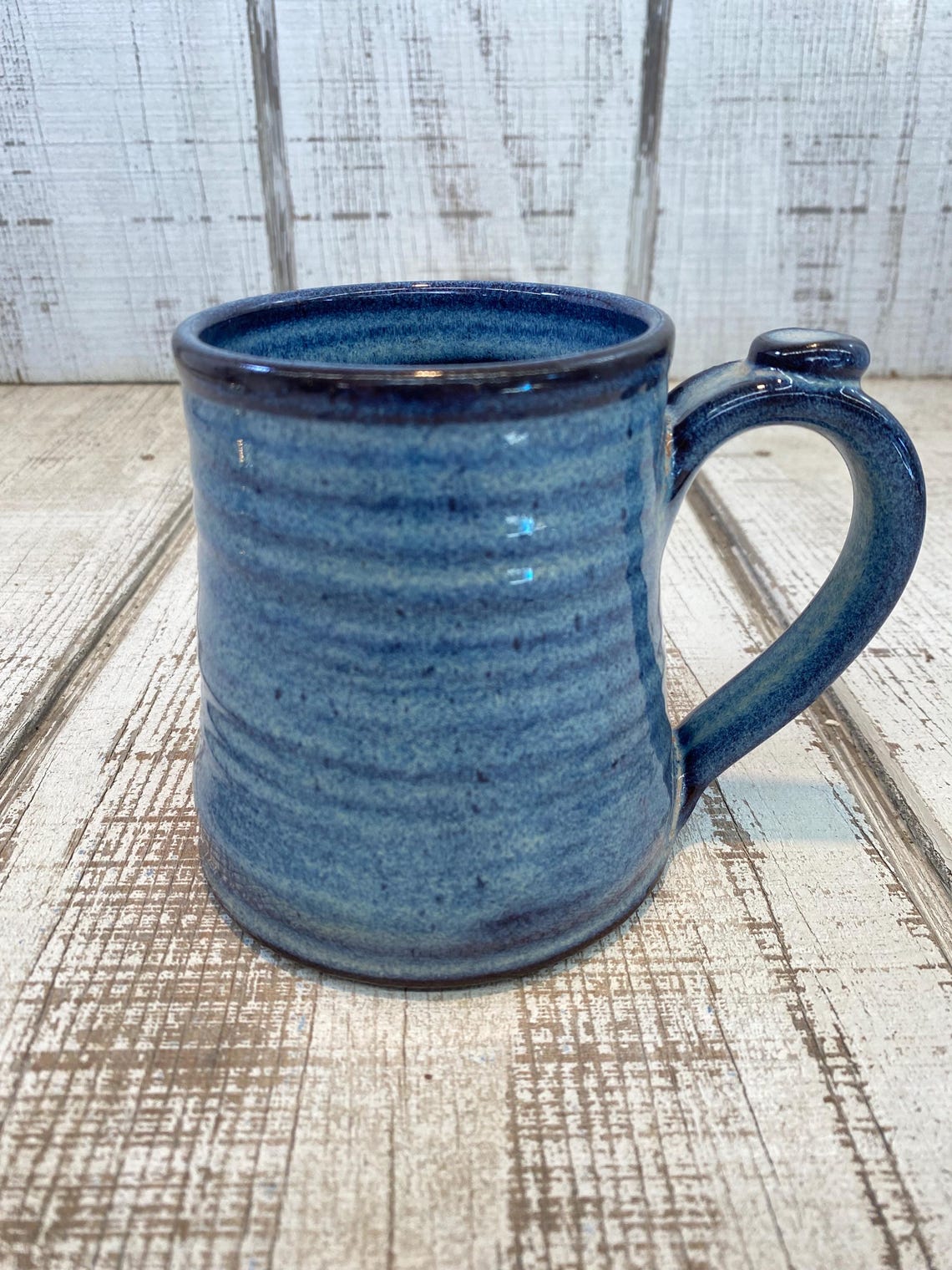 Blue Handmade Pottery Mug, Coffee Cup, Stoneware, Hot Chocolate ...