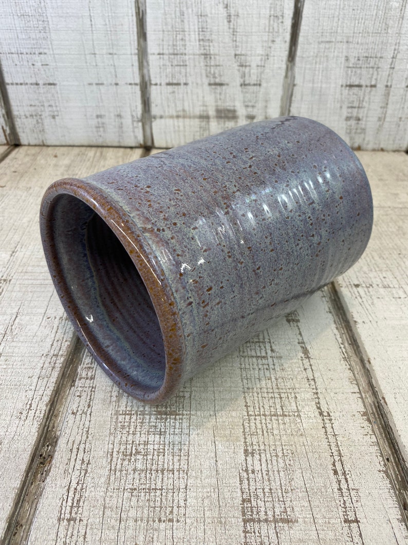 Handmade Pottery Large Utensil Holder Stoneware Vase Ceramic | Etsy