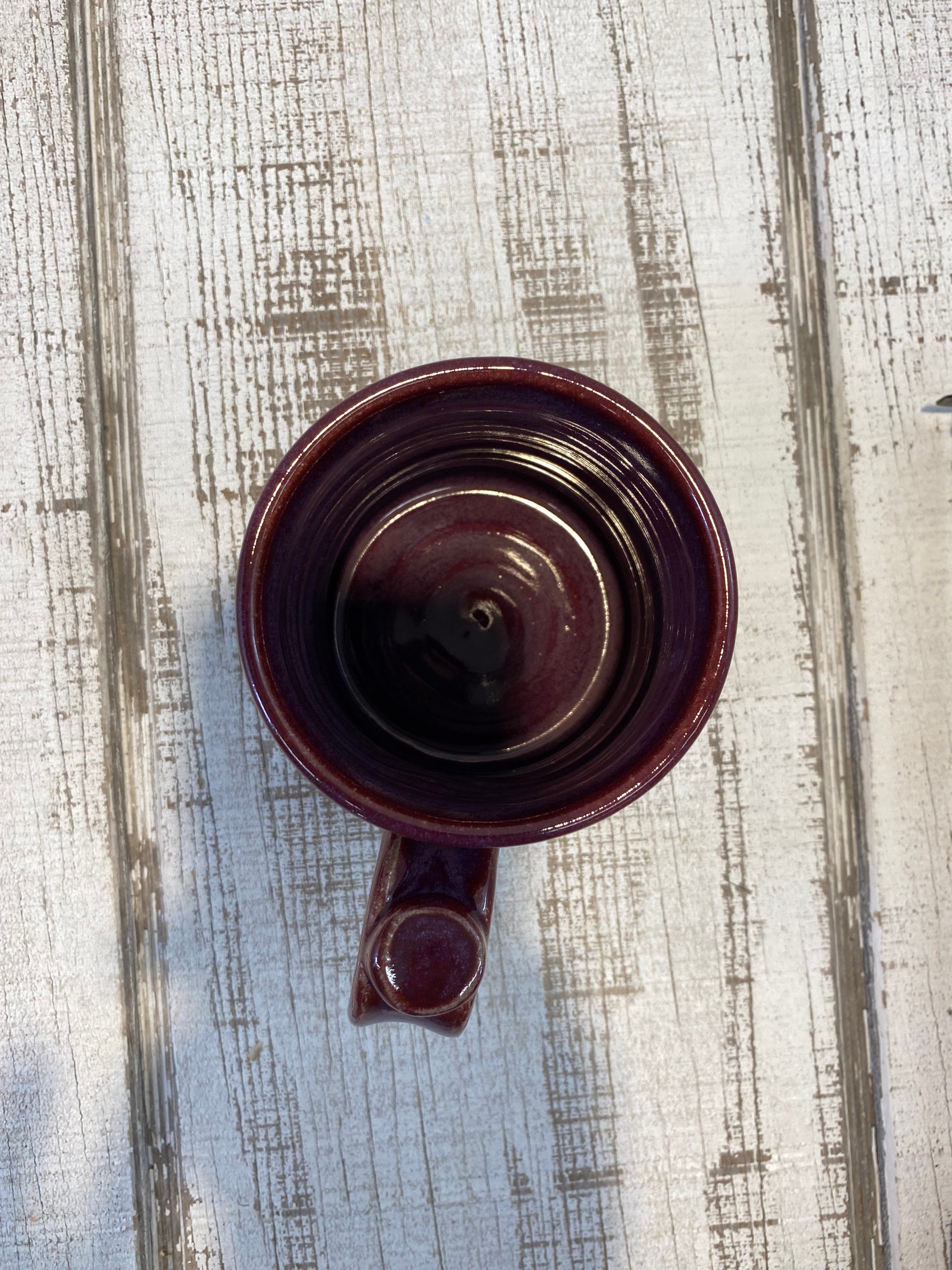 Red Handmade Pottery Mug Coffee Cup Cappuccino Beer Tea - Etsy