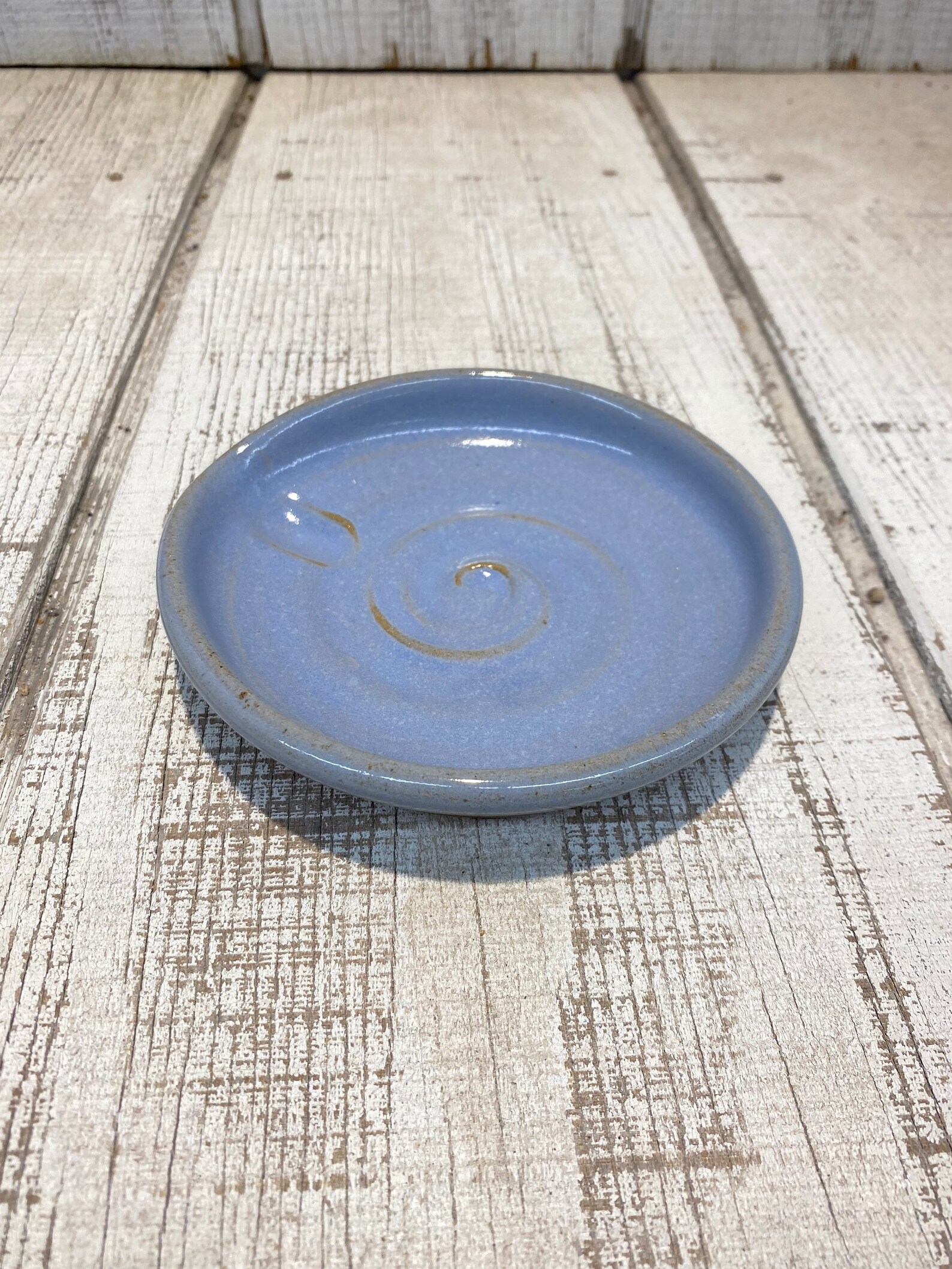 Blue Handmade Pottery Spoon Rest, Cooking, Kitchen Organization, Decor ...