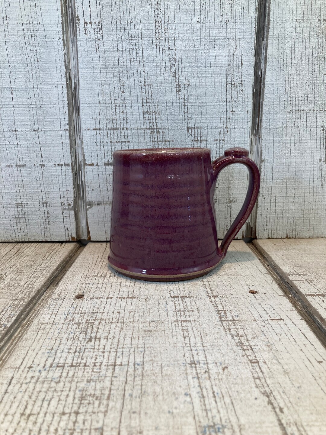 Purple Handmade Pottery Mug, Coffee Cup, Cappuccino, Beer, Tea, Drink ...