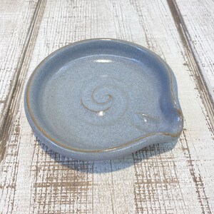 Gray Handmade Pottery Spoon Rest, Cooking, Kitchen Organization, Decor ...