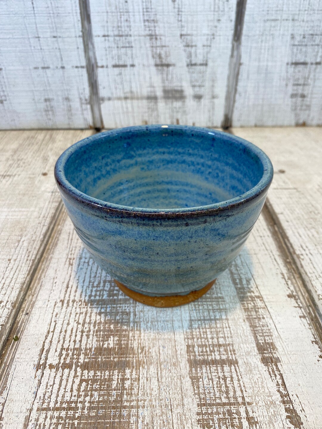 Blue Handmade Stoneware Pottery Bowl, Serving, Cereal, Oatmeal, Pasta ...