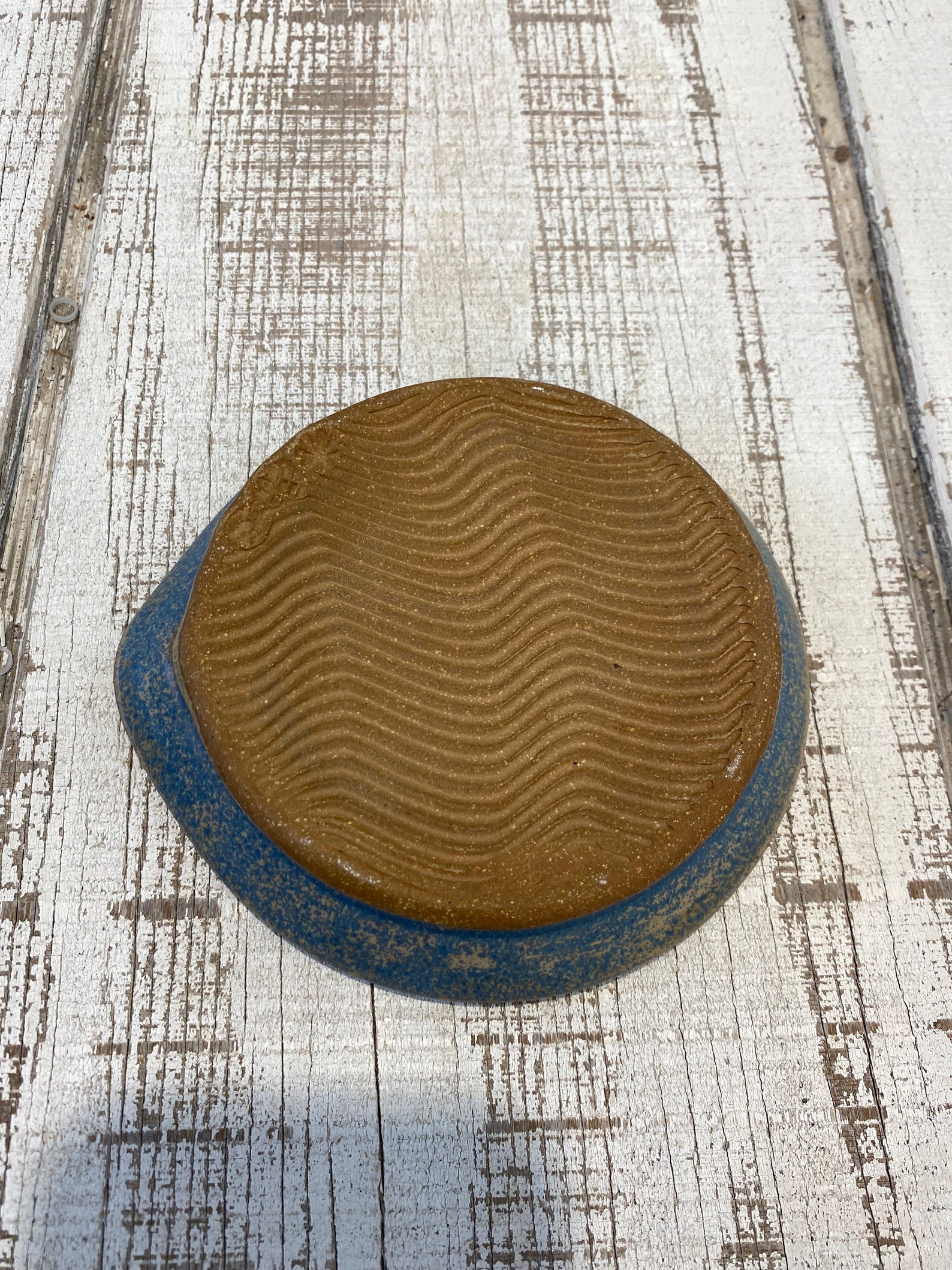 Blue Handmade Pottery Spoon Rest Cooking Kitchen - Etsy