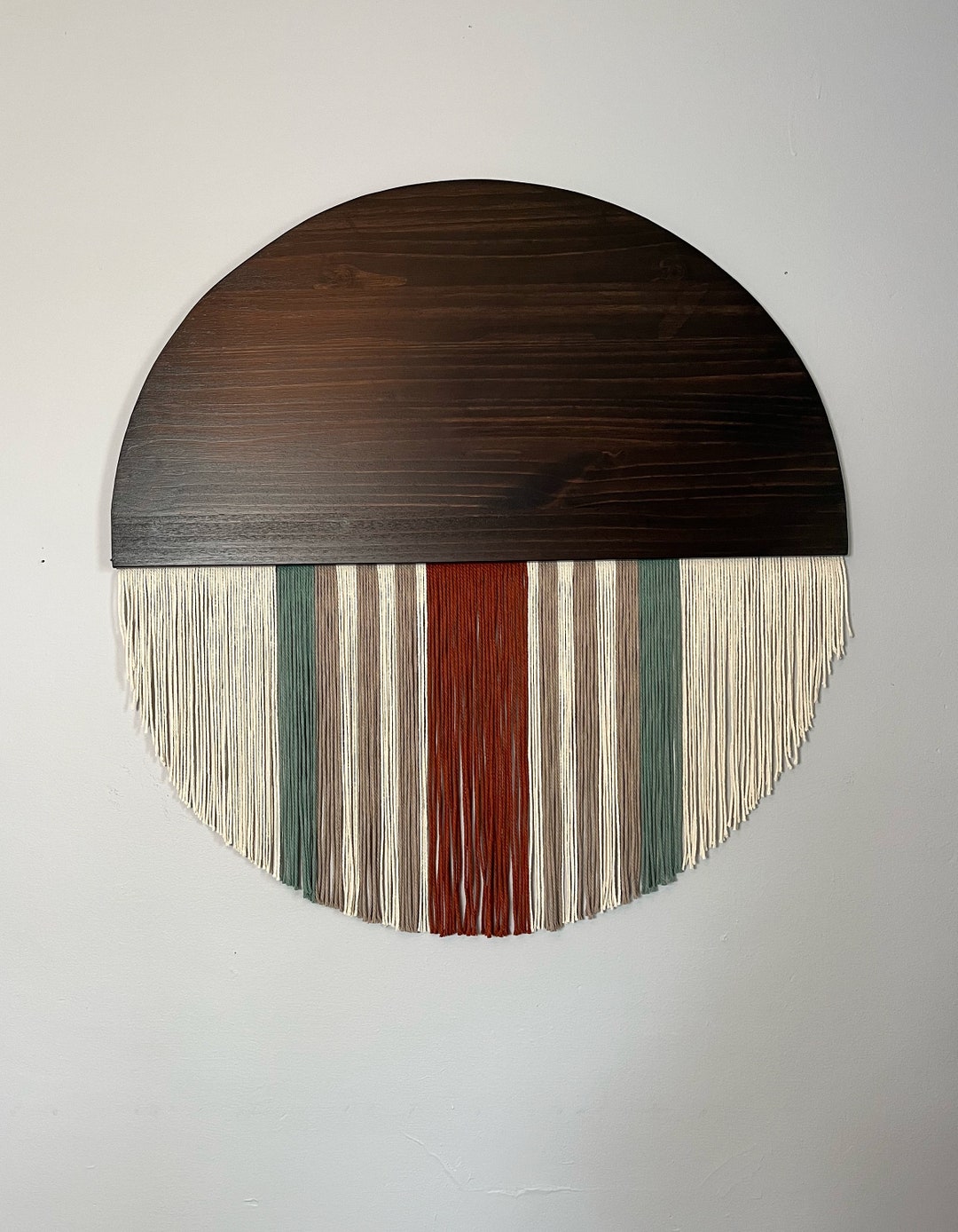 Half Moon Decor, Half Circle Wall Art, Boho, Macrame Wall Hanging, Half ...
