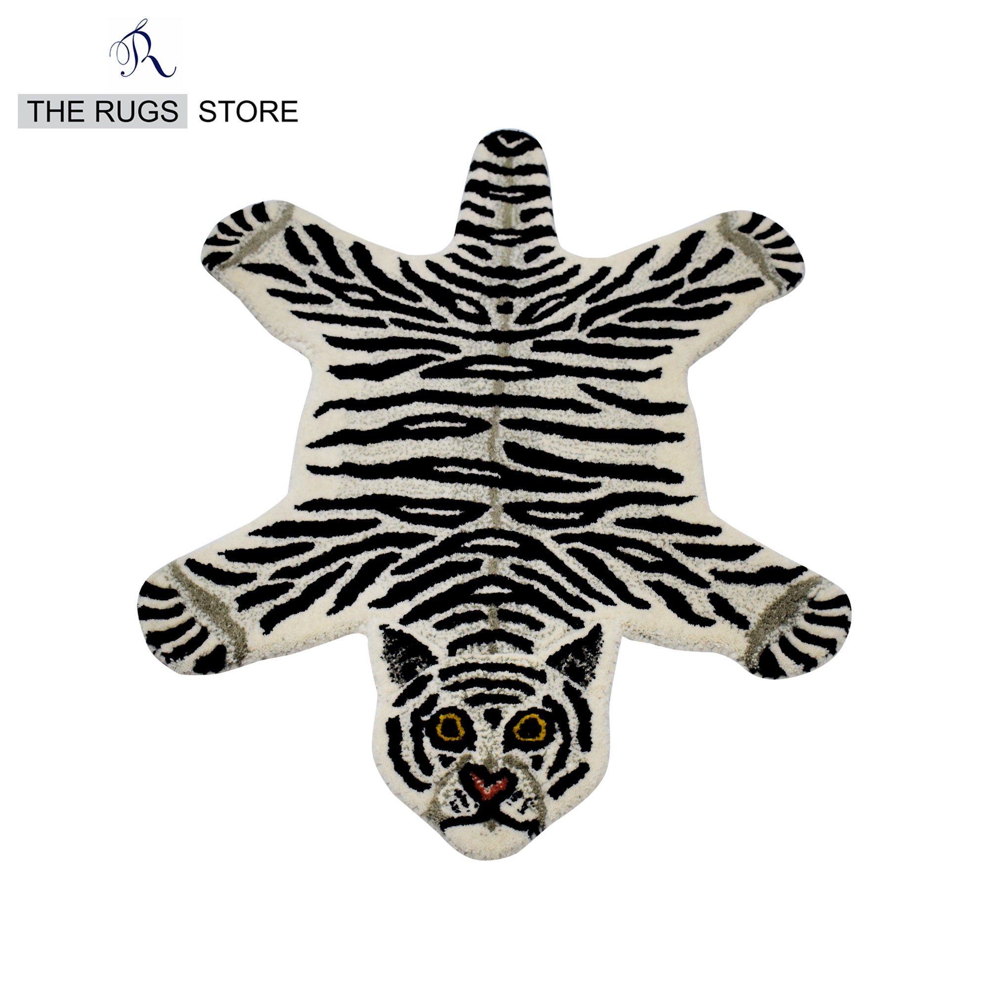 White Tiger Skin Rug