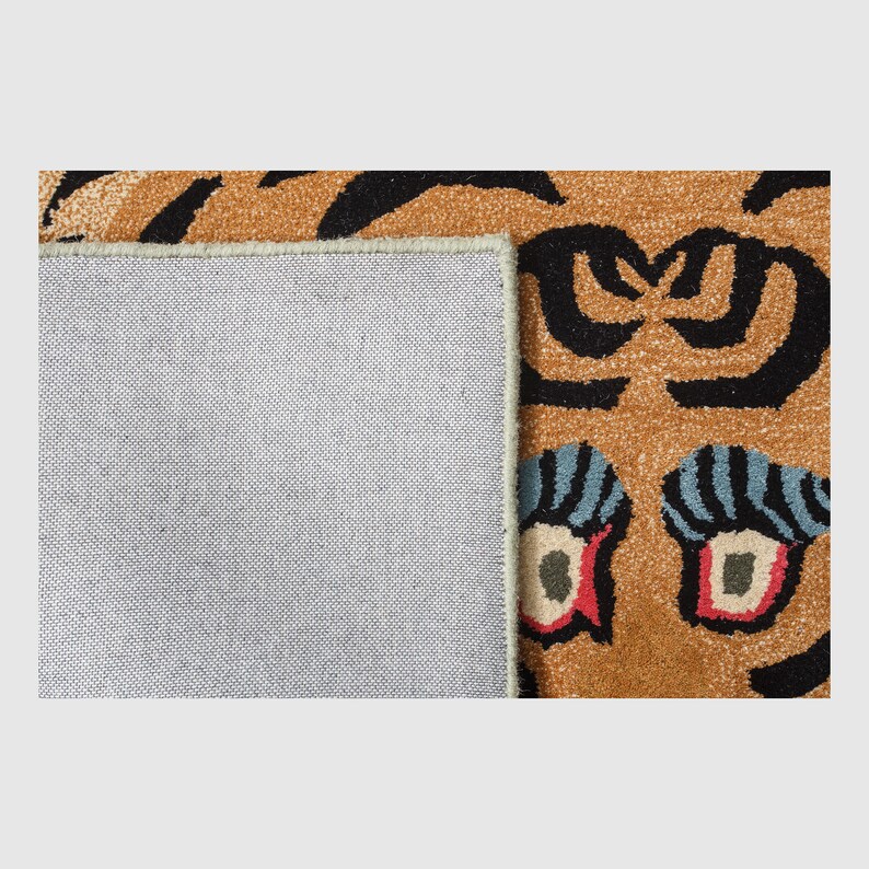 Tibetan Tiger Rug Handtufted Green Rectangle Wool Tibetan - Etsy