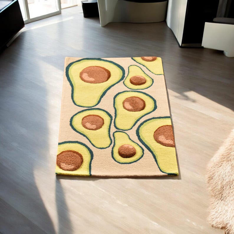 Hand Tufted Rug Brown Multi Avocado Rug Area Rug for Living Room ...