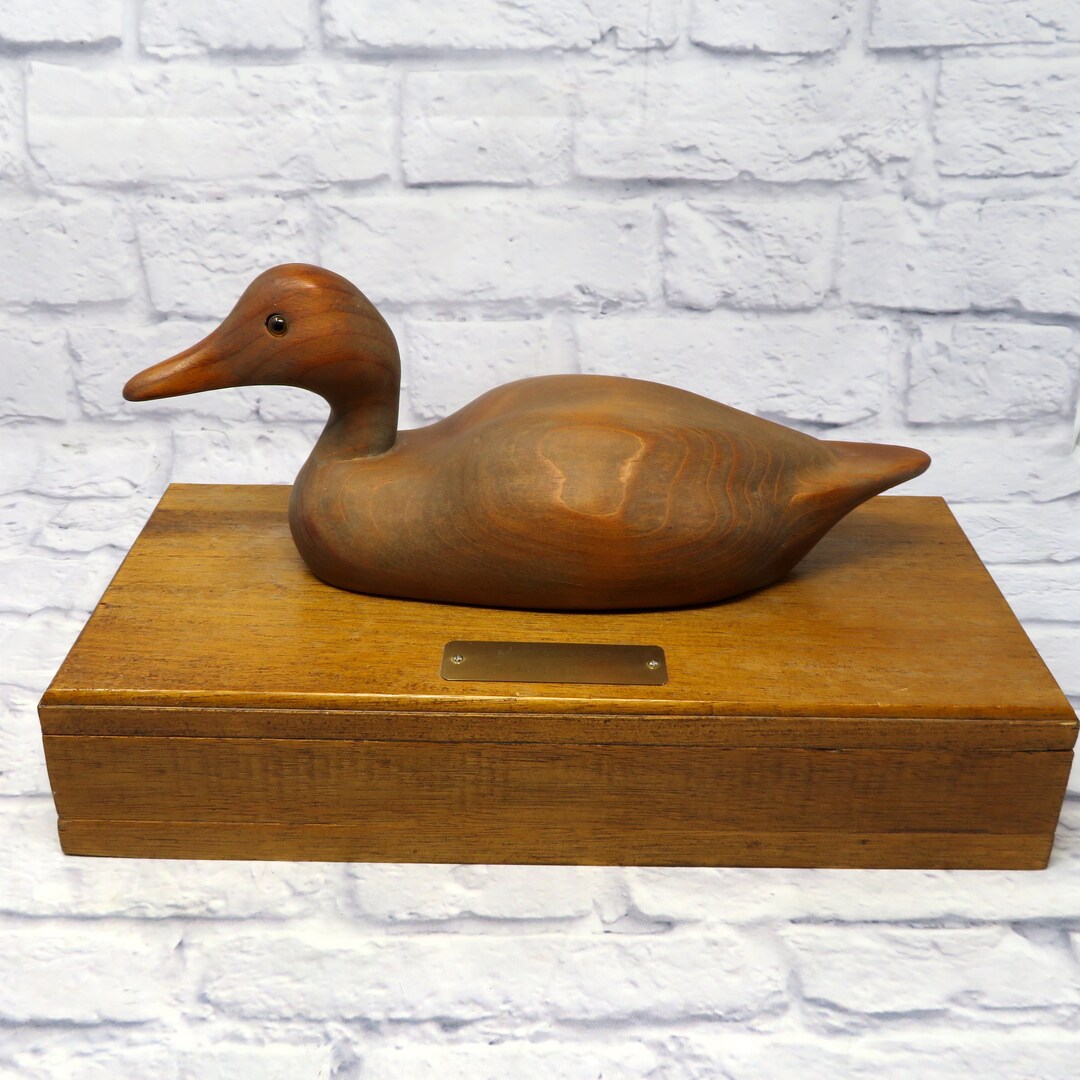 Vintage Labrador Dog Show Trophy! Hand Carved Wooden Duck BEST of BREED ...