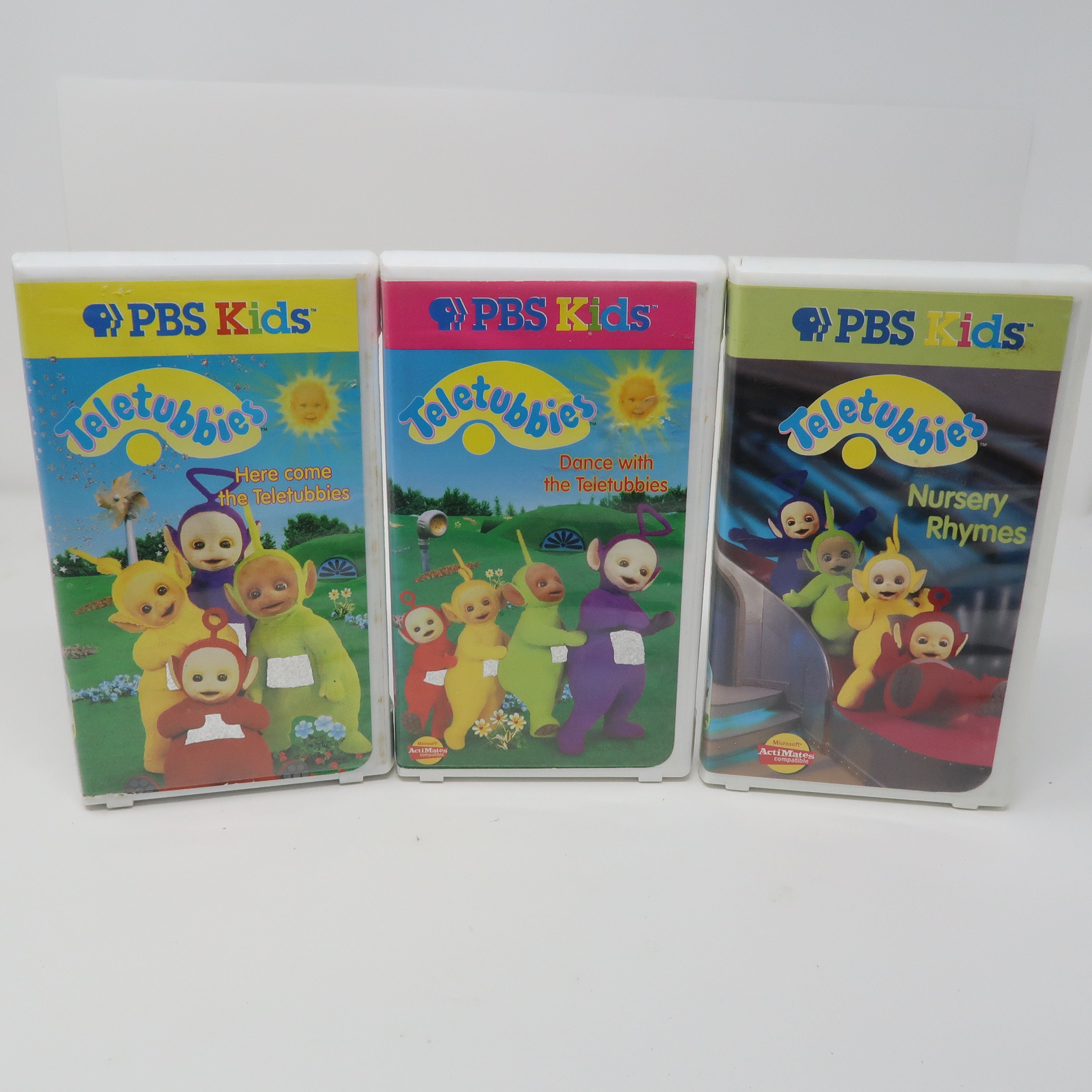 Teletubbies De Pbs Kids En Vhs PBS Kids Teletubbies 3 VHS Tape Set