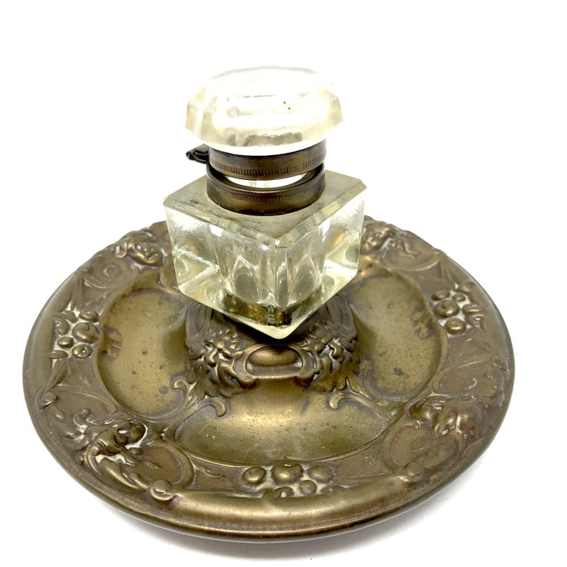 Antique Inkwells - Etsy
