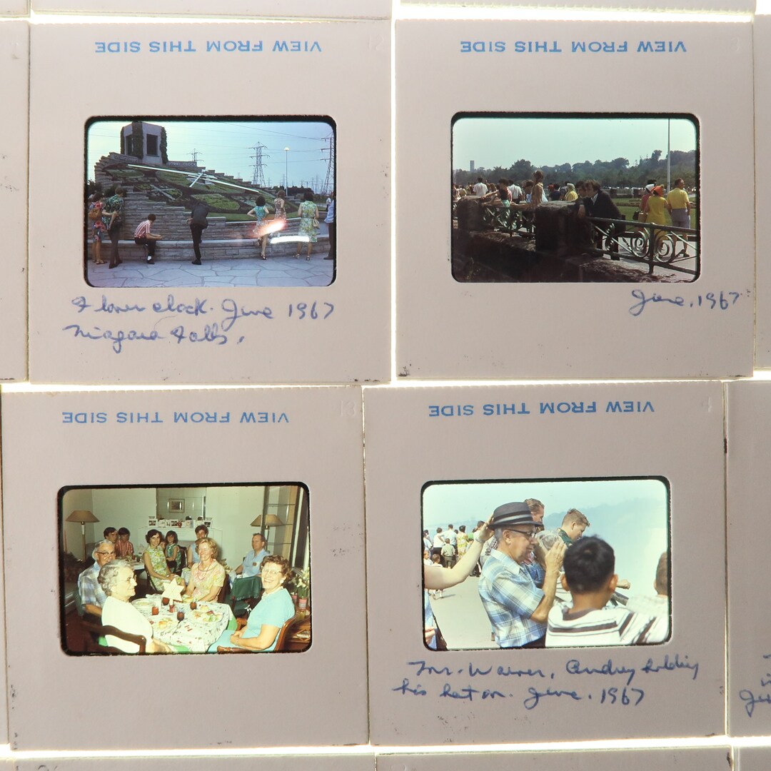 Lot of 23 Vintage 1967 Niagara Falls Family 35mm Photo Slides 3M ...