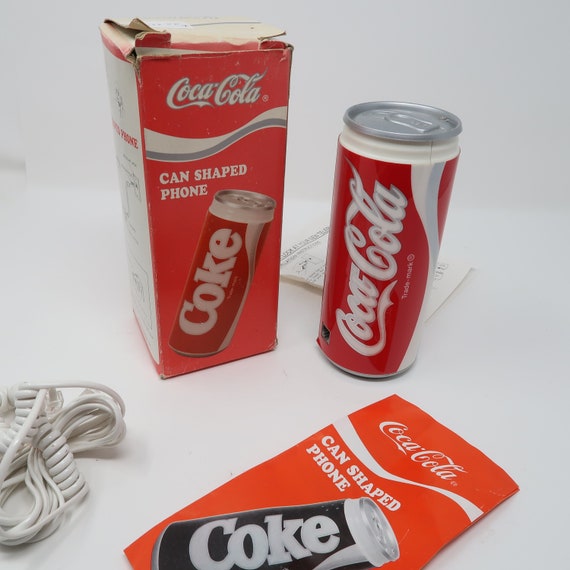 Vintage 1985 Coca-cola Can Phone Coke Telephone Corded Works - Etsy Canada