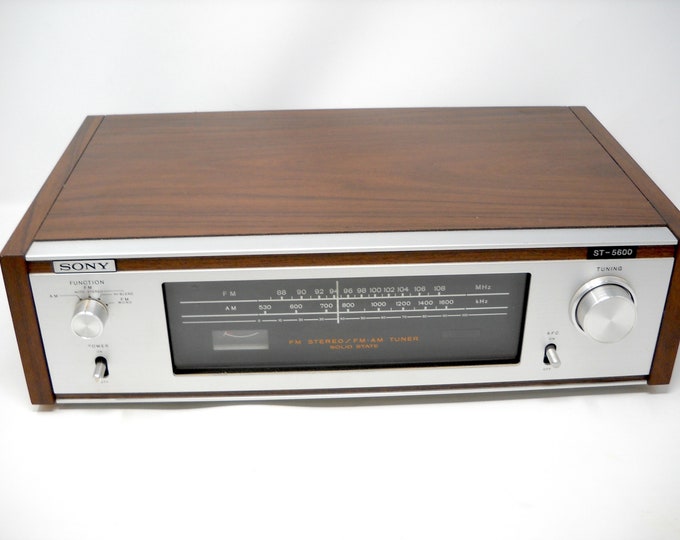 Vintage Sony ST-5600 FM Stereo Radio Tuner Solid State 1970s - Etsy